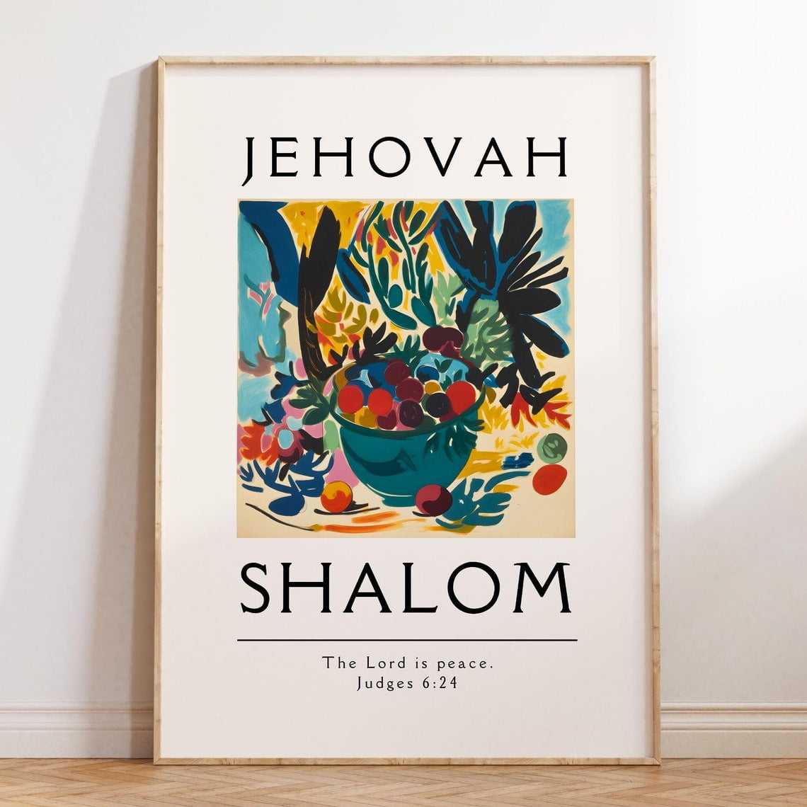 Jehovah Shalom Christian Wall Art, Bible Verse Wall Art, Trendy ...