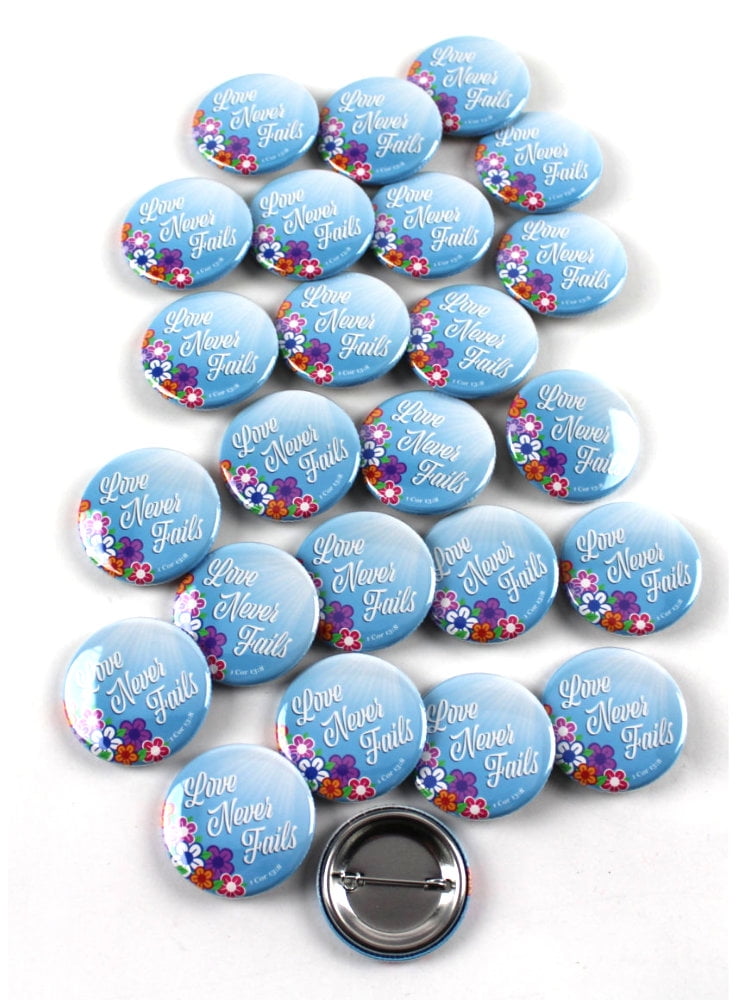 Jehovah's Witnesses Convention Flower Love Never Fails JW.org Pinback ...