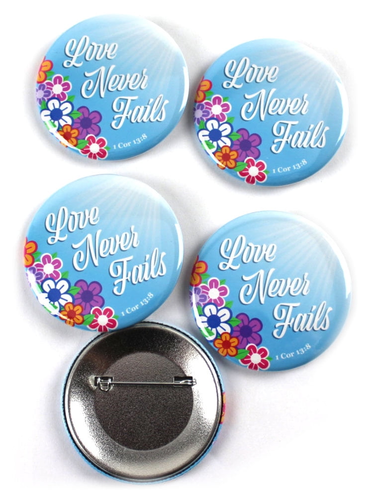 Jehovah's Witnesses Convention Flower Love Never Fails JW.org Pinback ...