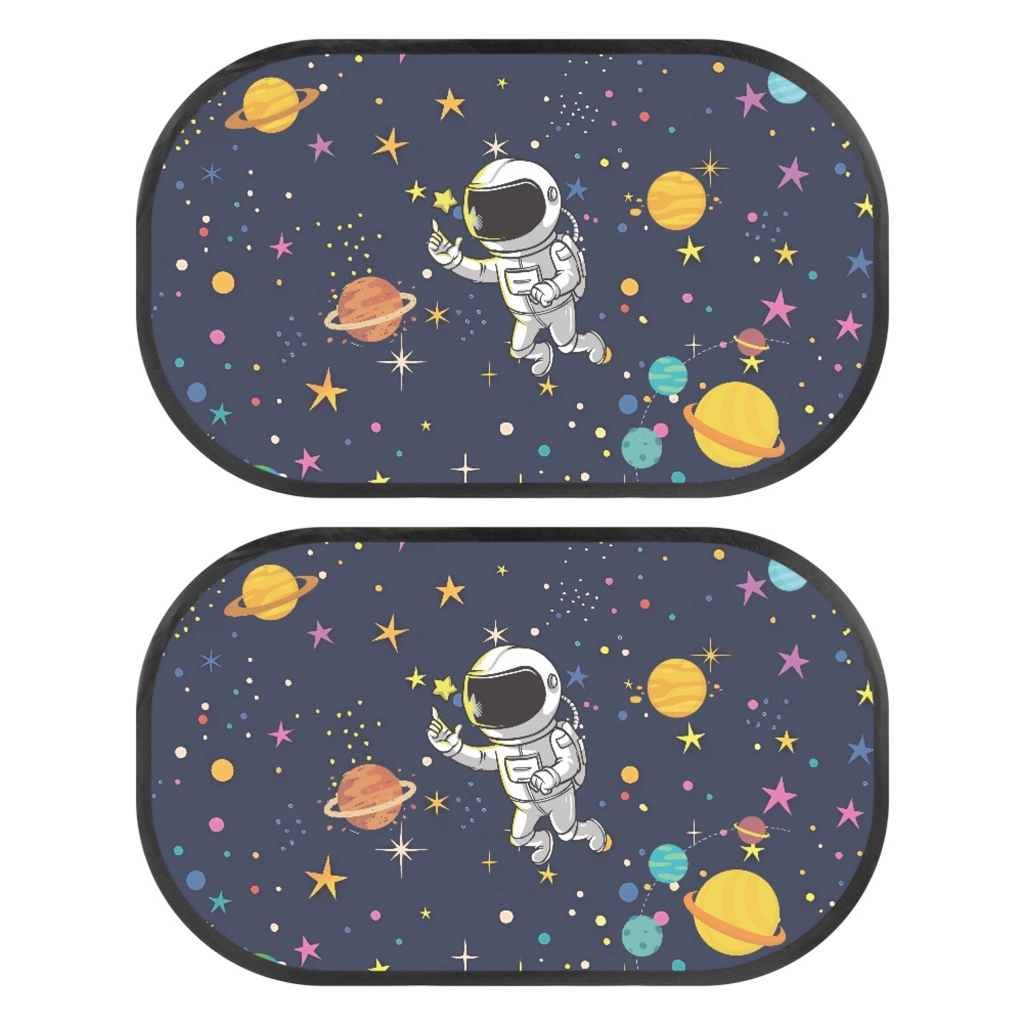 Jeiento Astronaut Car Rear Window Shade with Suction Cups Foldable UV ...