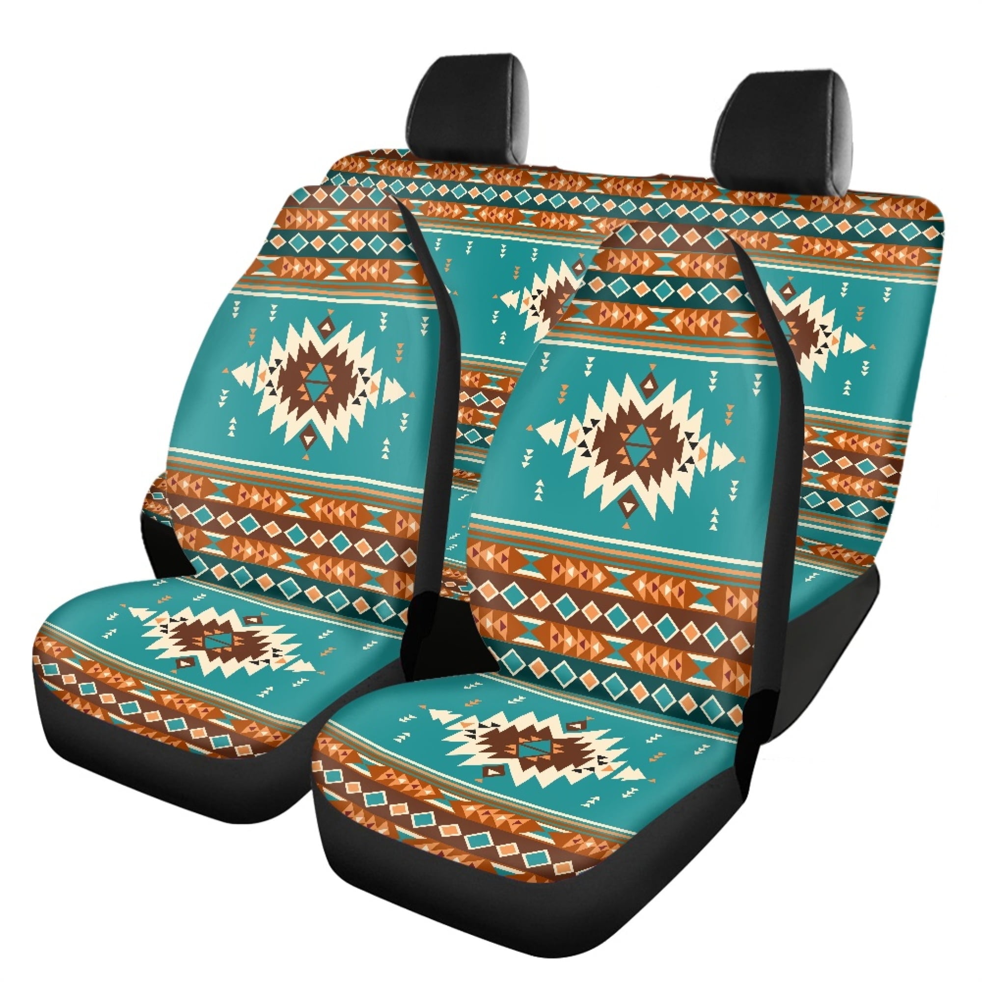 Jeiento Aztec Car Seat Covers Full Set for Women Men Front and Rear ...