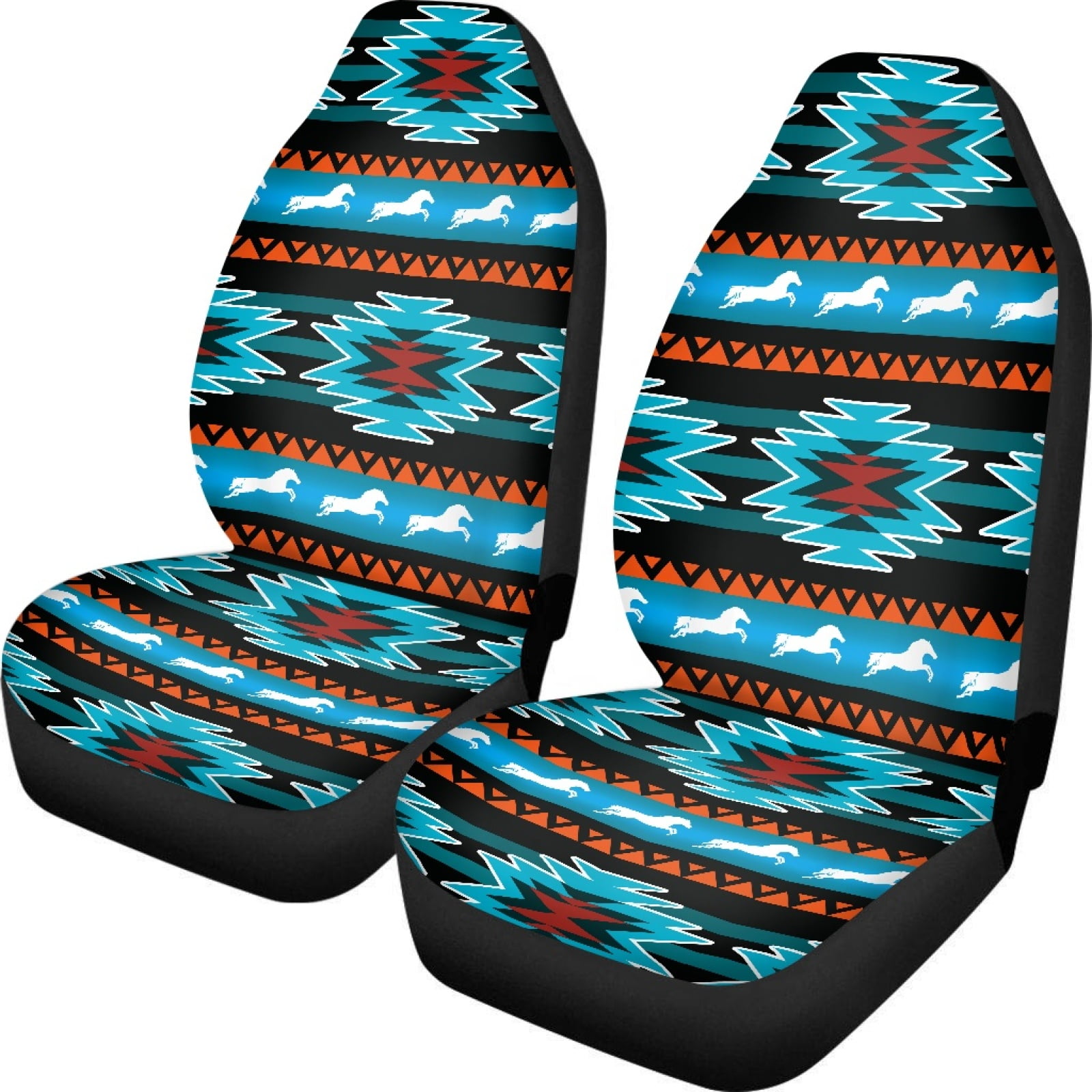 Jeiento Aztec Car Seat Covers for Women Men African Tribal Auto Bucket ...