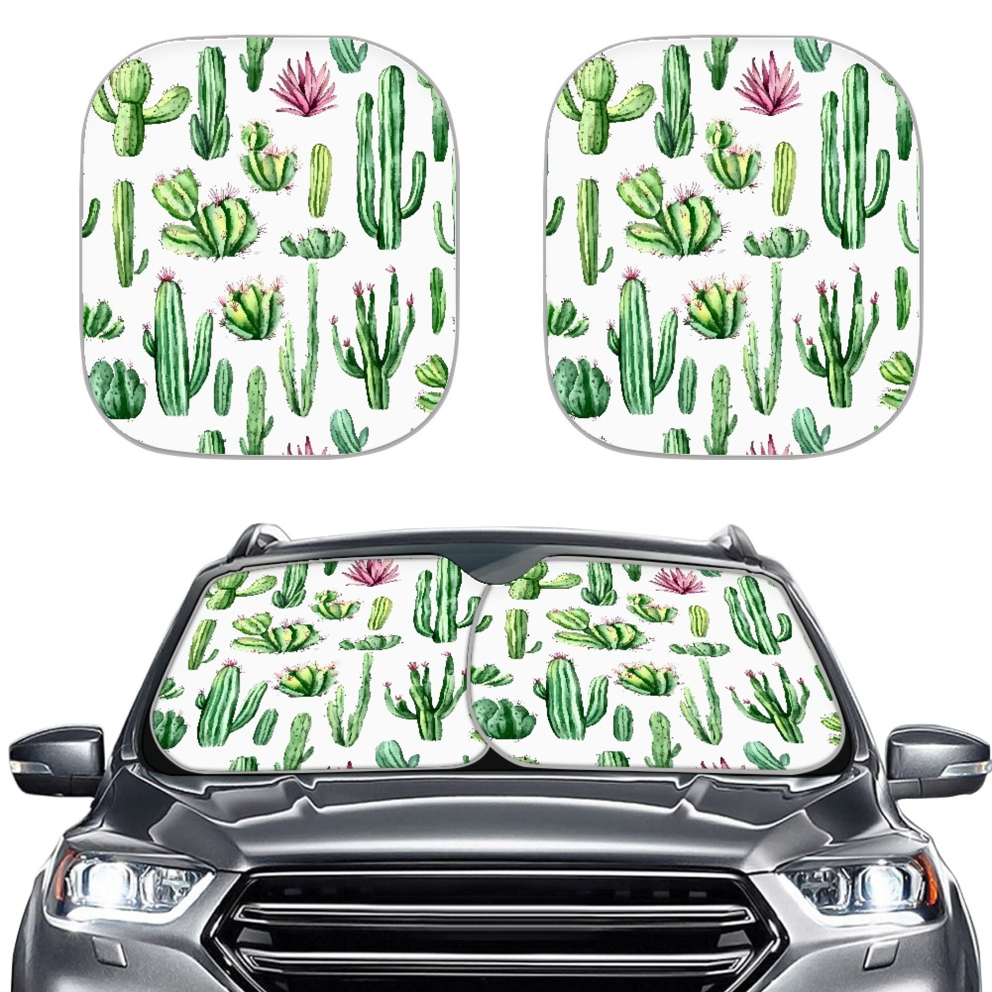 Jeiento Cactus Drive Windshield Sun Shade for Car Sunshade Windshield ...