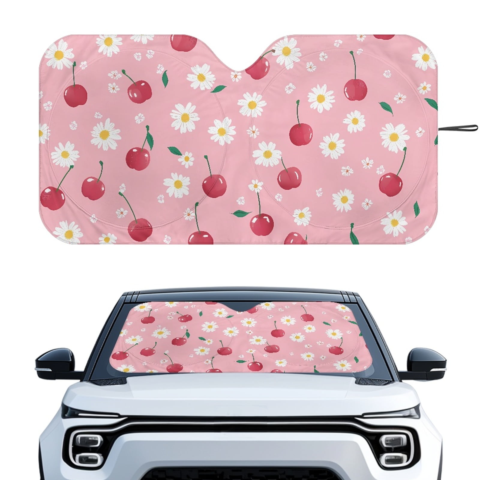 Jeiento Cherry Daisy Car Sun Shade for Windshield Sun Shield for Front ...