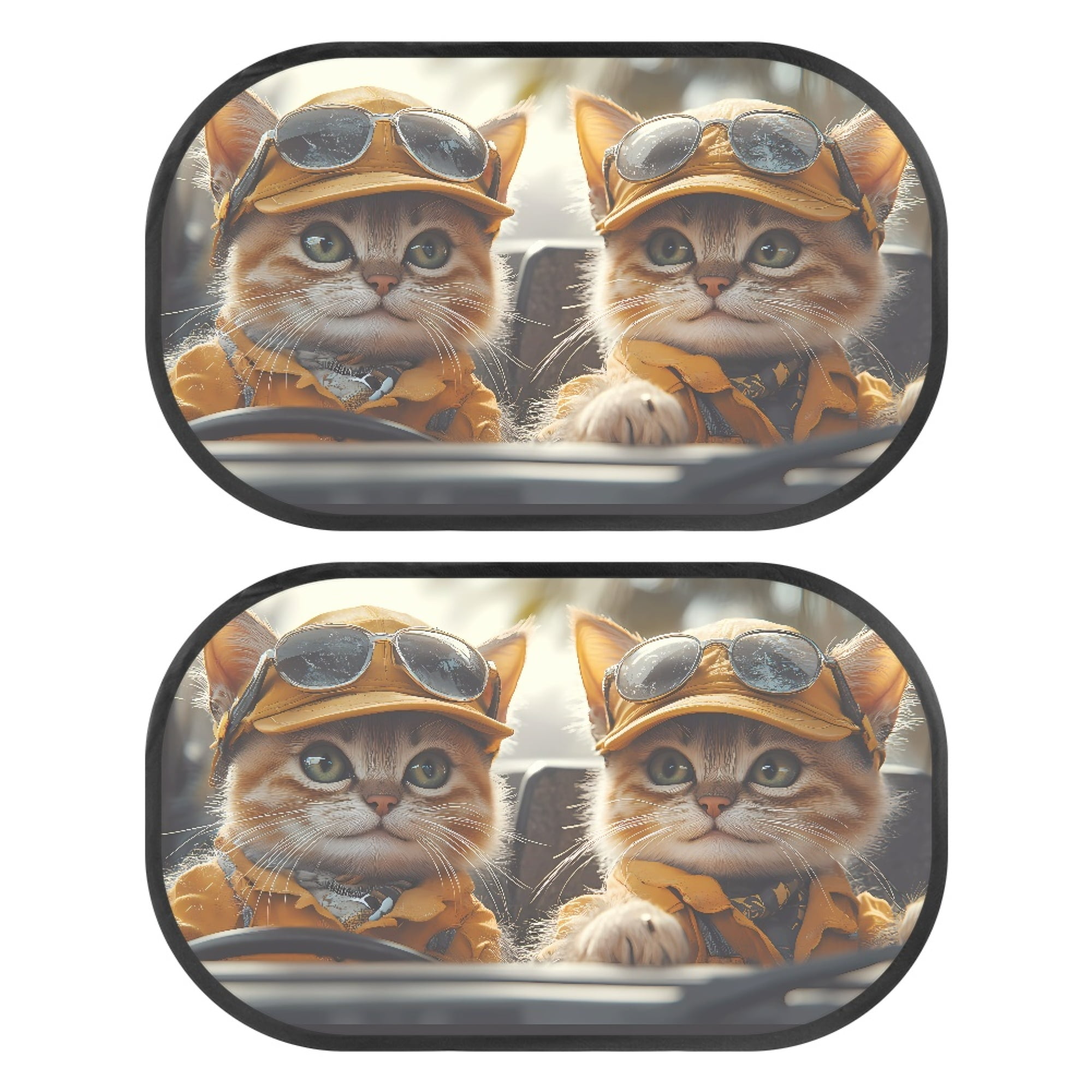 Jeiento Cute Cats Baby Car Sun Shade for Side Window 2pcs Window Car ...