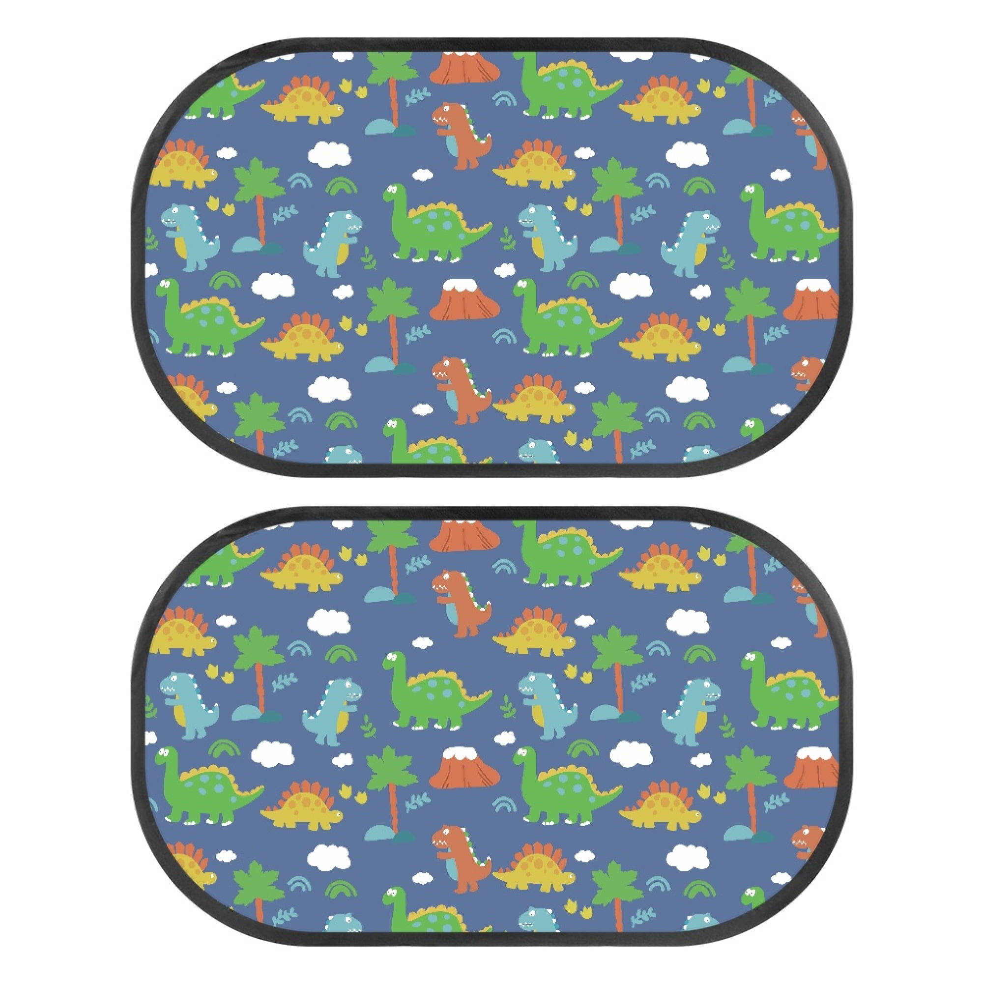 Jeiento Cute Dinosaur Car Window Shades for Baby Breathable Car Sun ...