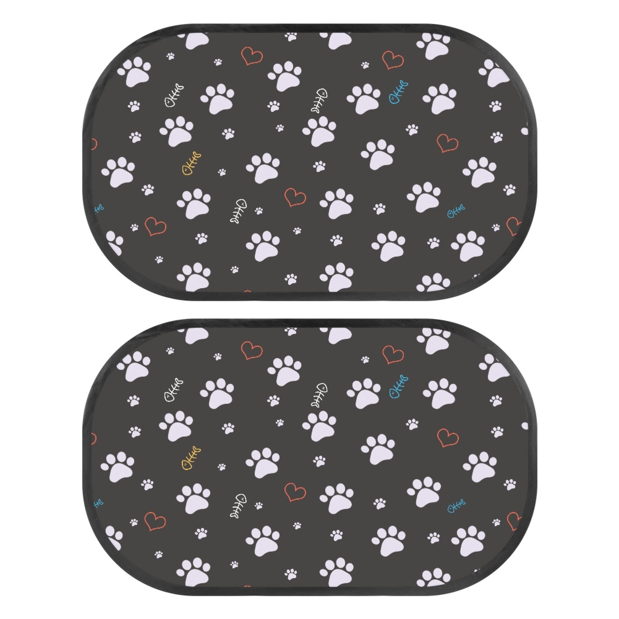Jeiento Dog Paw Print Car Window Shade for Side Window Baby Windows ...