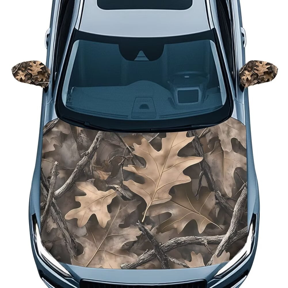Jeiento Dried Branch Car Hood Cover Pack with Mirror Covers Set of 3 ...