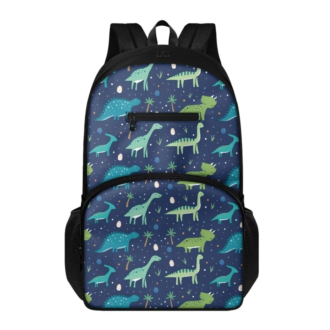 Jeiento Green Dinosaur School Backpack for Teens Boys Large Capacity ...