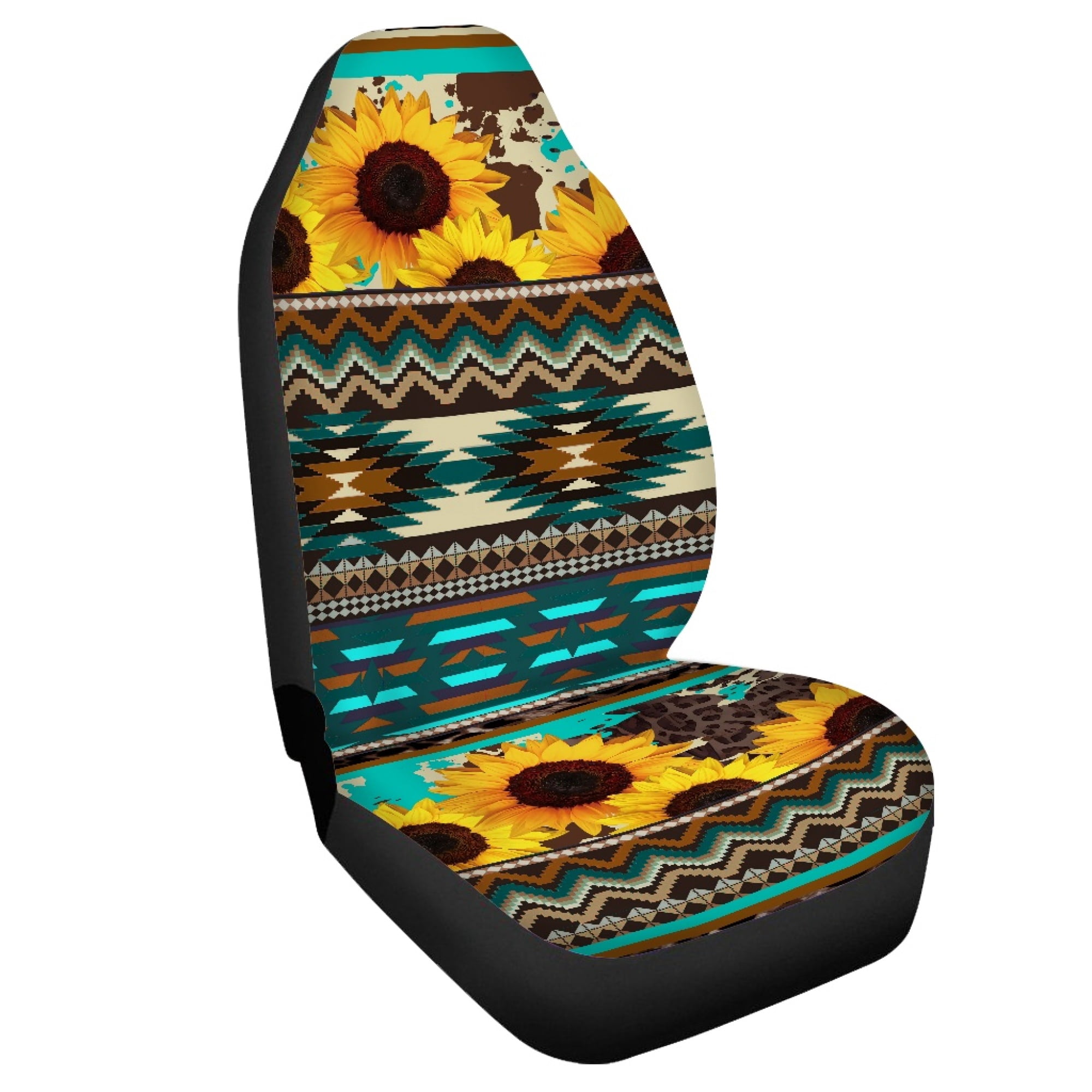 Jeiento Southwest Aztec Car Seat Covers Front Seats Only Sunflower ...