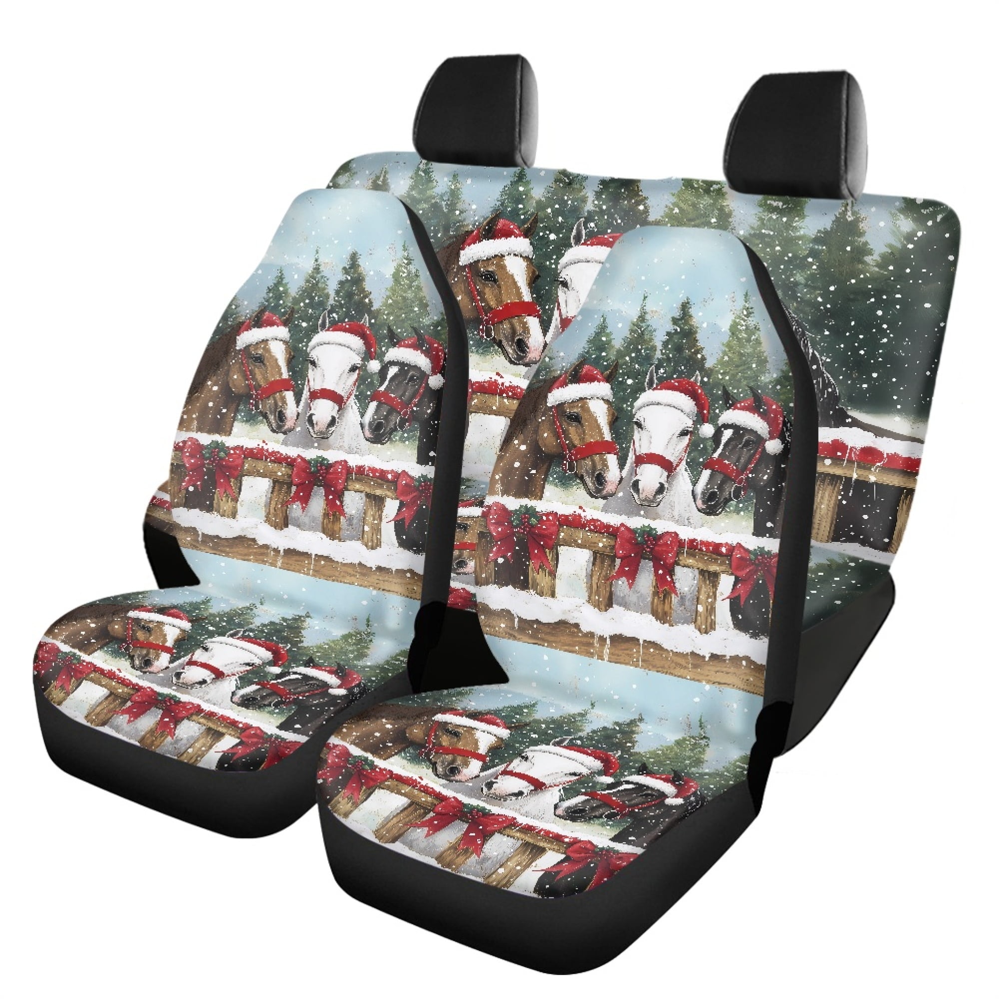 Jeiento Western Horse Car Seat Covers Set for Women Men Universal Front ...