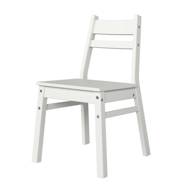Jela USA 47943 Solid Wood Adult Chair, White - Pack of 2 - Walmart.com