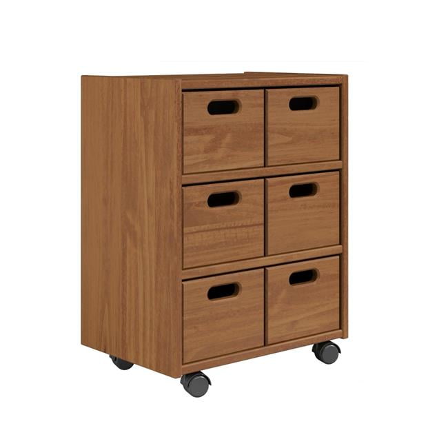 Jela USA 47944 Solid Wood Roll Cart Cubby - Walmart.com