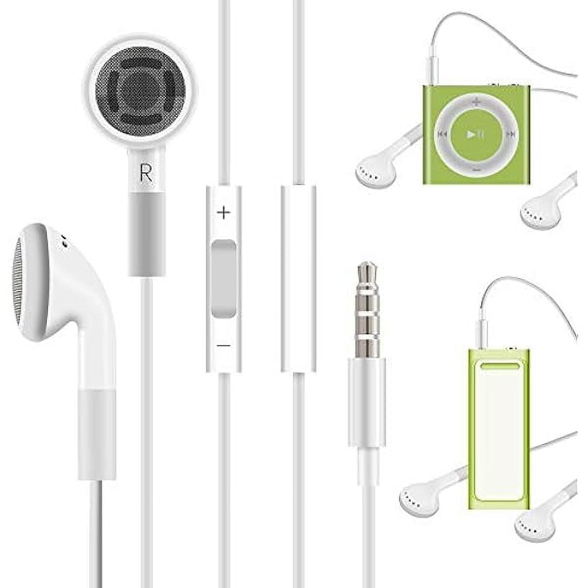 Jelanry 3.5mm Earphone Earbuds Headphones with Remote for Shuffle 2 3 4 ...