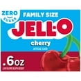 Jell-O Cherry Artificially Flavored Zero Sugar Low Calorie Gelatin ...
