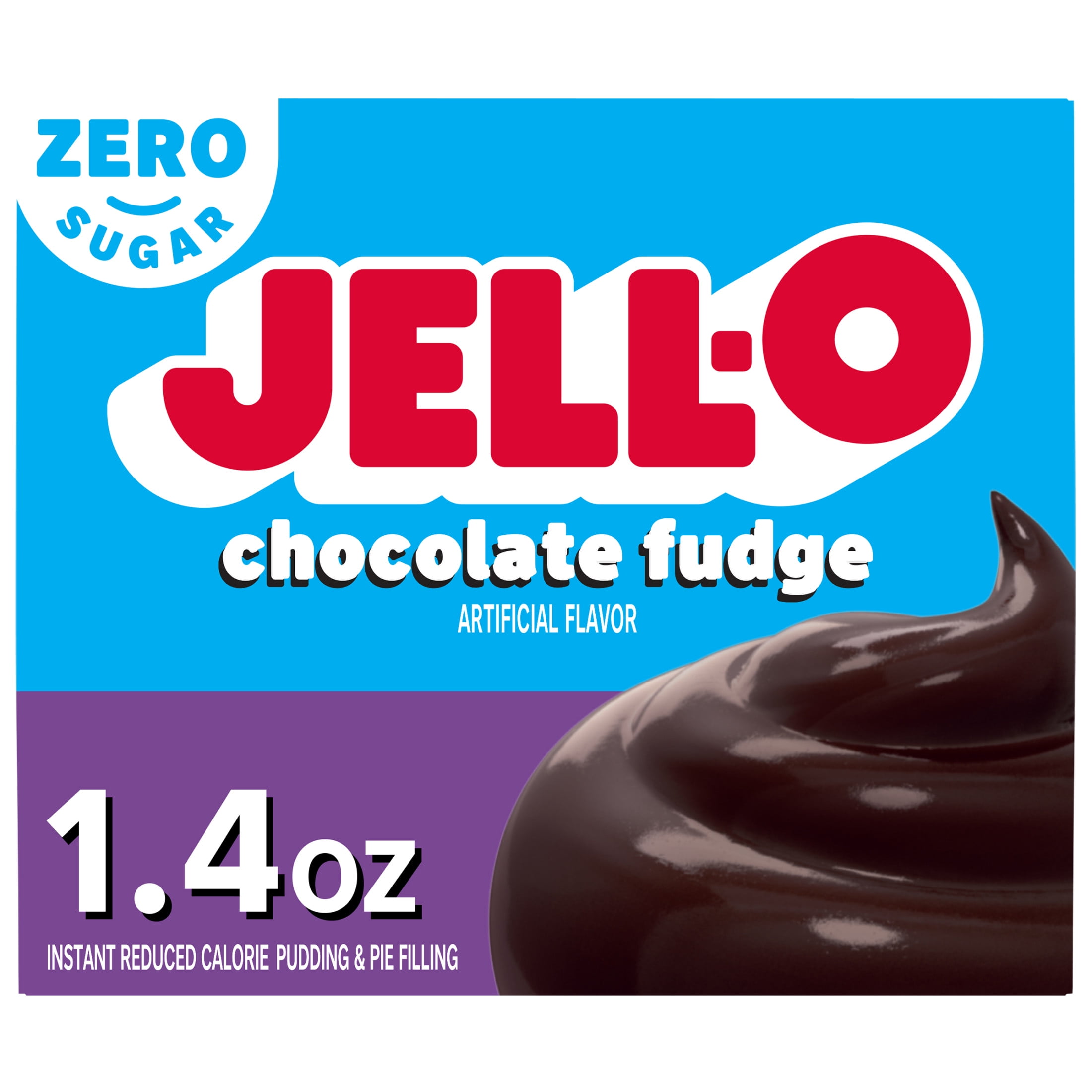 Jell-O Chocolate Fudge Instant Pudding Mix 1.4 oz Box - Reduced ...
