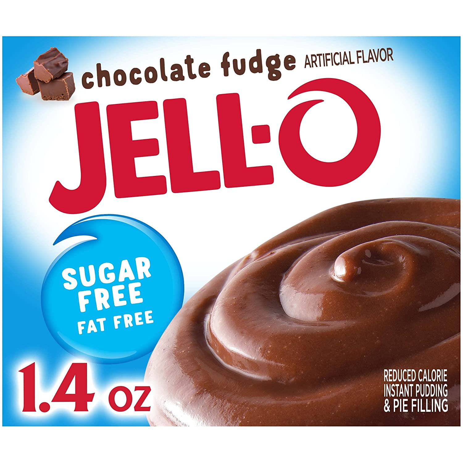 Jell-O Chocolate Fudge Sugar Free & Fat Free Instant Pudding & Pie ...