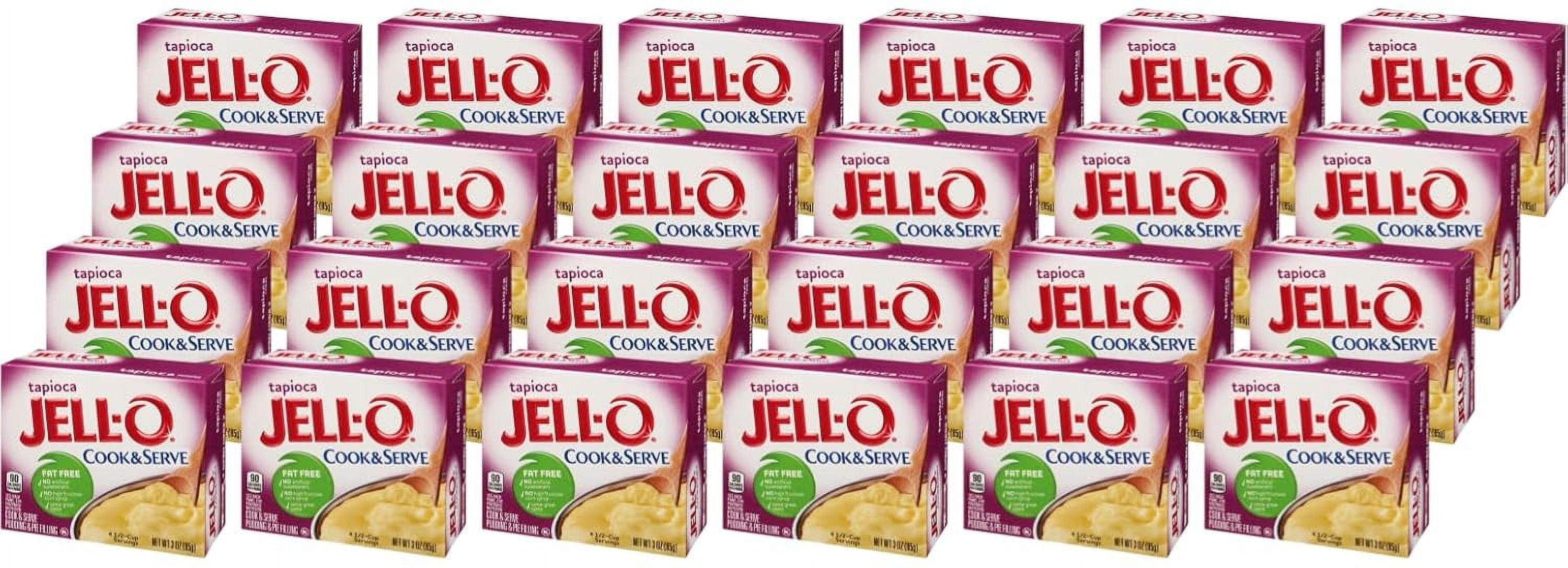 Jell-O Cook & Serve Tapioca Fat Free Pudding & Pie Filling Mix (24 ct ...