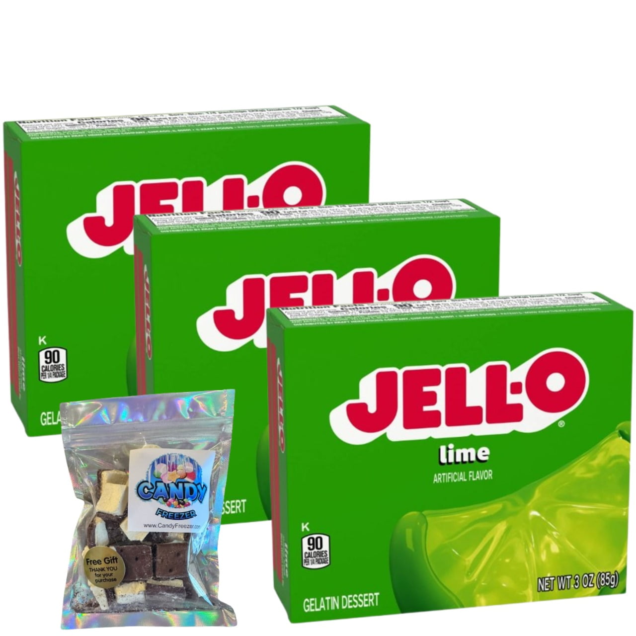 Jell-O Gelatin Dessert Mix - 3 oz Boxes (Pack of 3) - With Candy ...