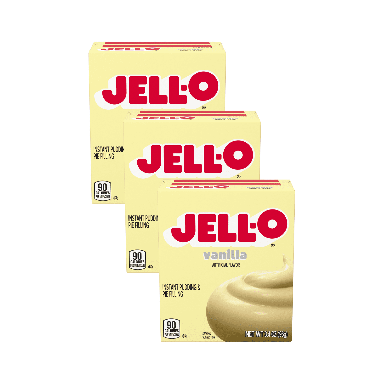 Jell-O Instant Pudding Mix, Vanilla, 3.4 OZ (Pack - 3) - Walmart.com
