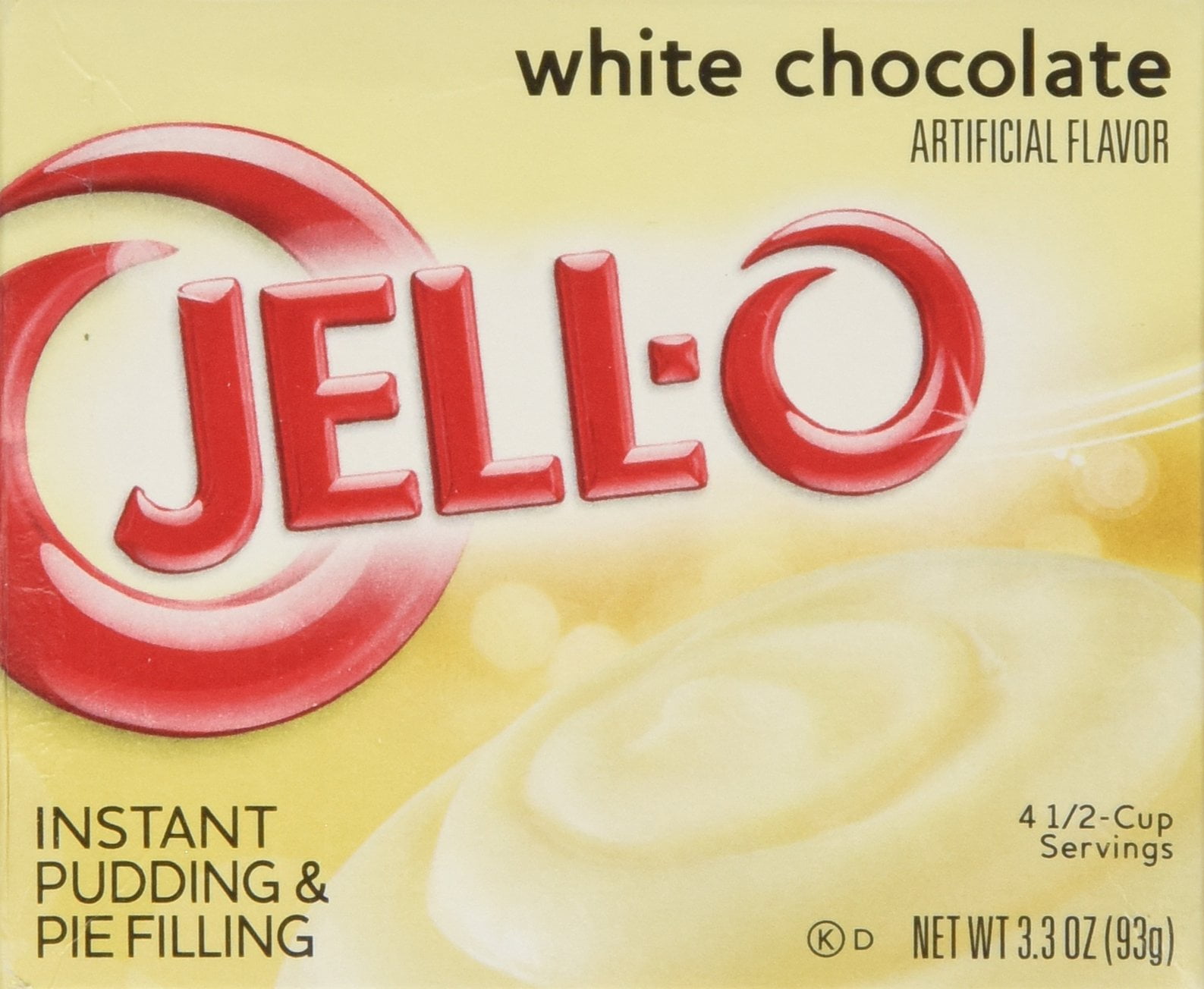 Jell-O Instant Pudding & Pie Filling, White Chocolate, 3.3-Ounce Boxes ...