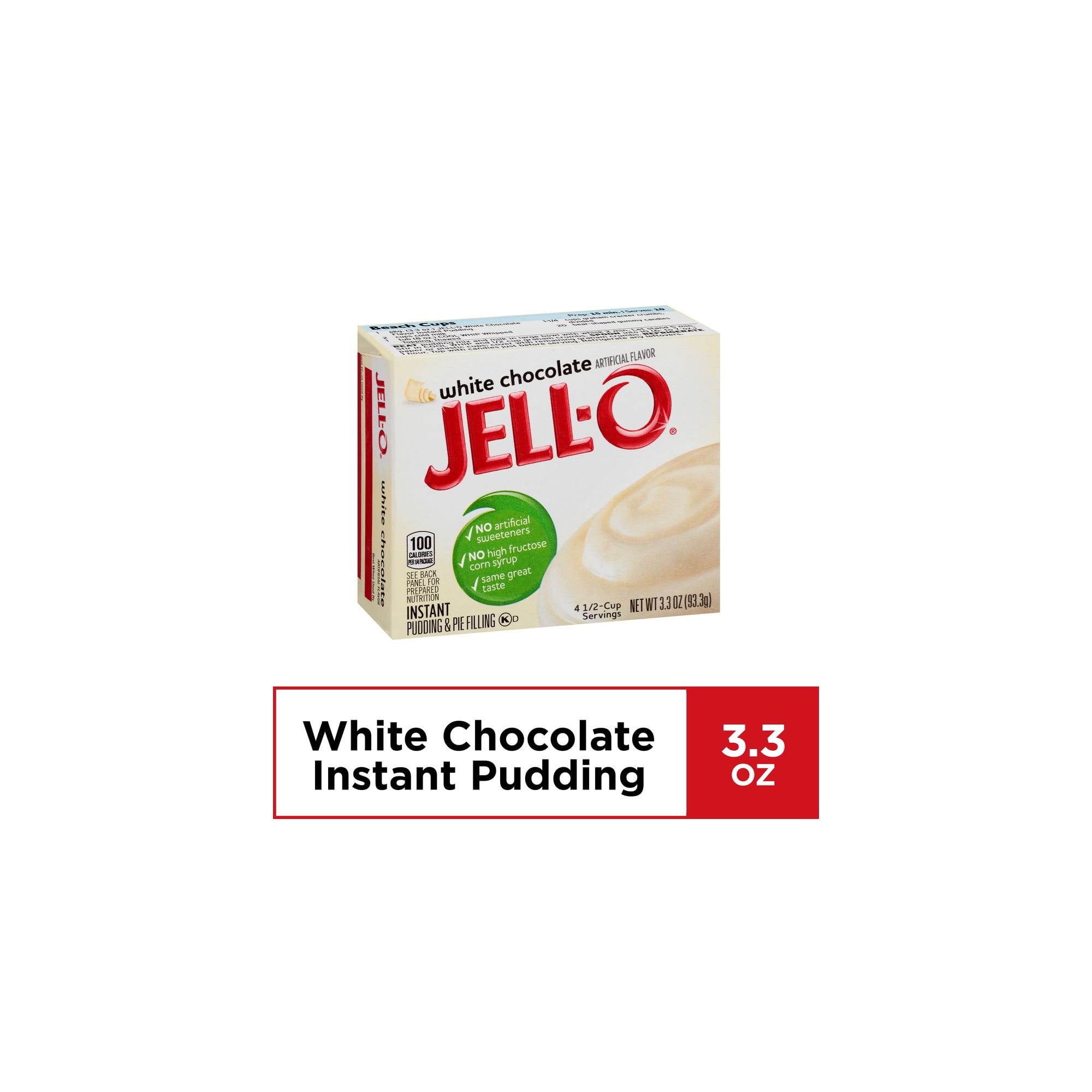 Jell-O Instant White Chocolate Pudding & Pie Filling (Pack of 4 ...