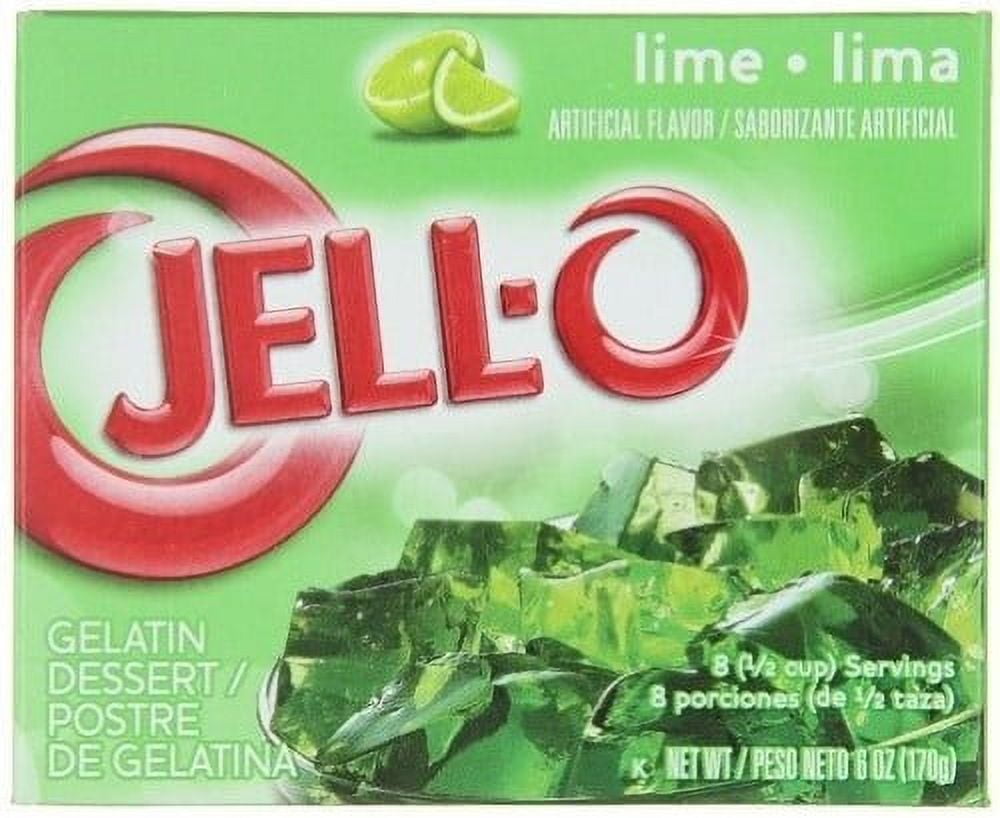 Jell-O Lime Gelatin Dessert Mix (Pack of 32) - Walmart.com