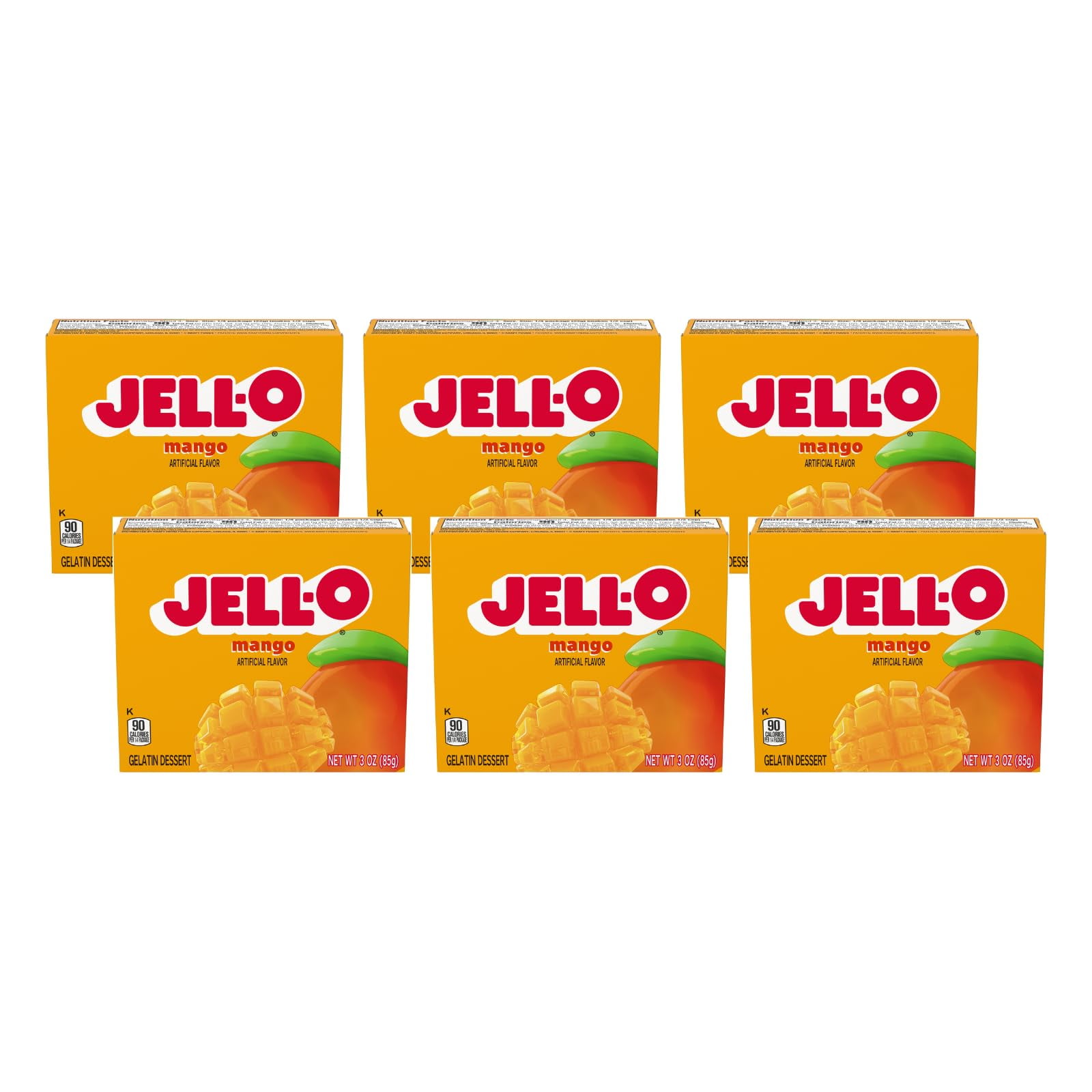 Jell-O Mango Gelatin Mix OKA4 3 Ounce Box (Pack of 6) - Walmart.com