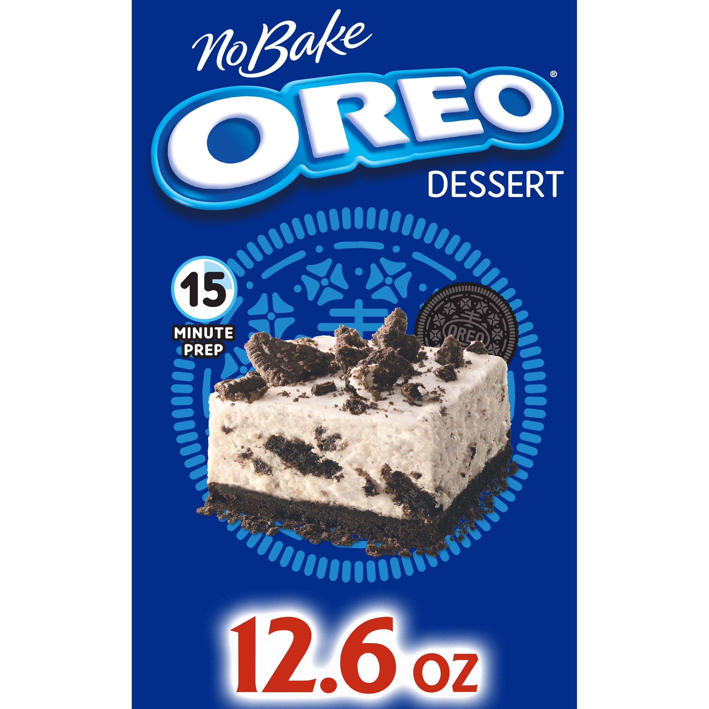 Jell-O No Bake Oreo Dessert Kit with Filling Mix, Crust Mix & Cookie ...