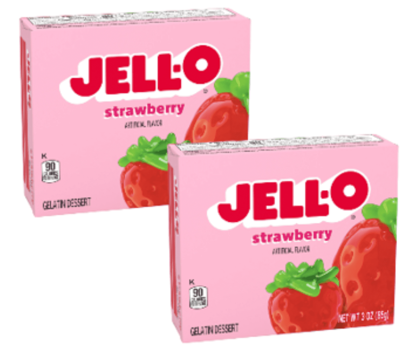 Jell-O Strawberry Artificially Flavored Gelatin Dessert Mix, 3 oz Box ...