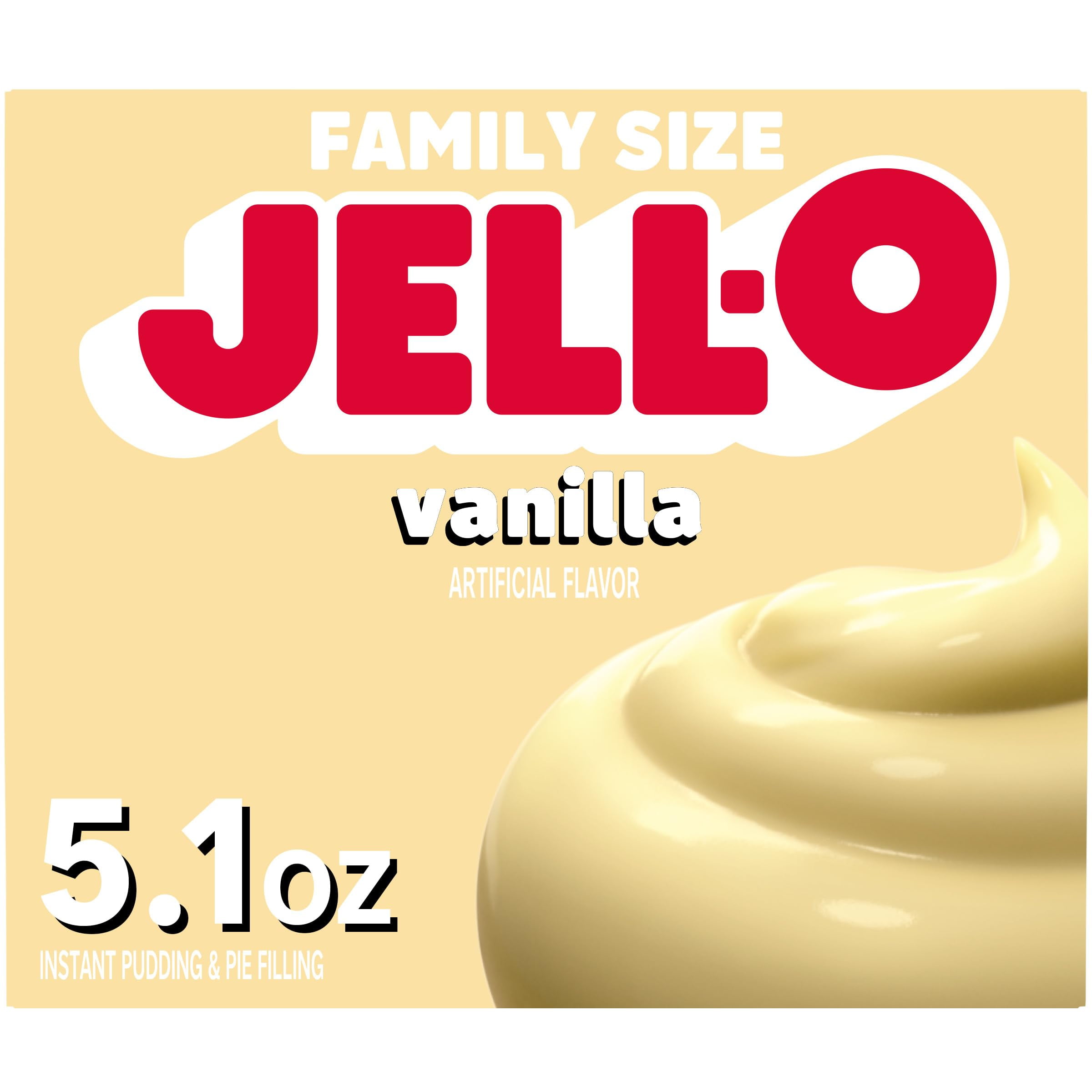 Jell-O Vanilla Instant Pudding GGA1 & Pie Filling Mix (24 Ct Pack, 5.1 ...