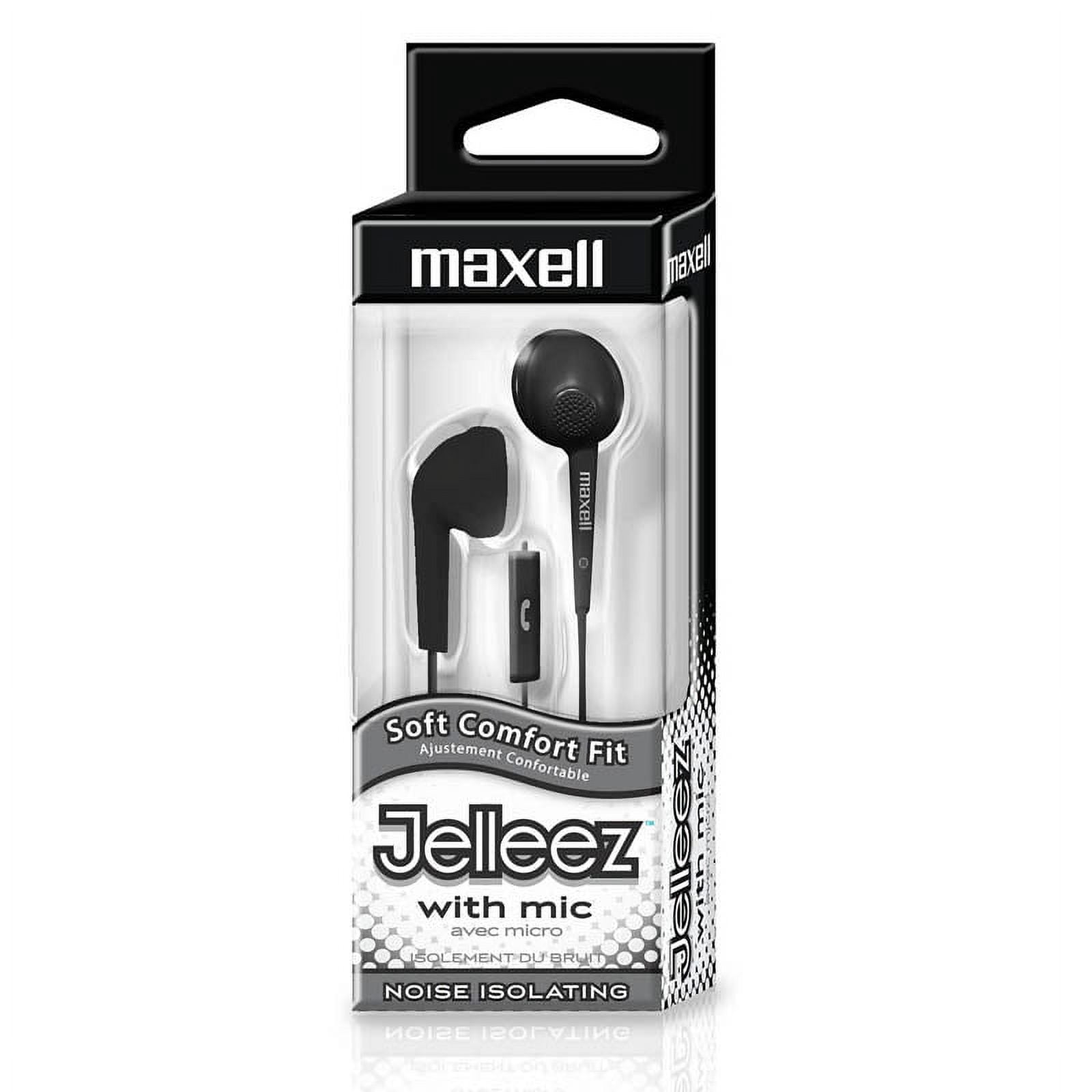Jelleez Soft Earbuds with Mic, Black | Bundle of 10 Each - Walmart.com