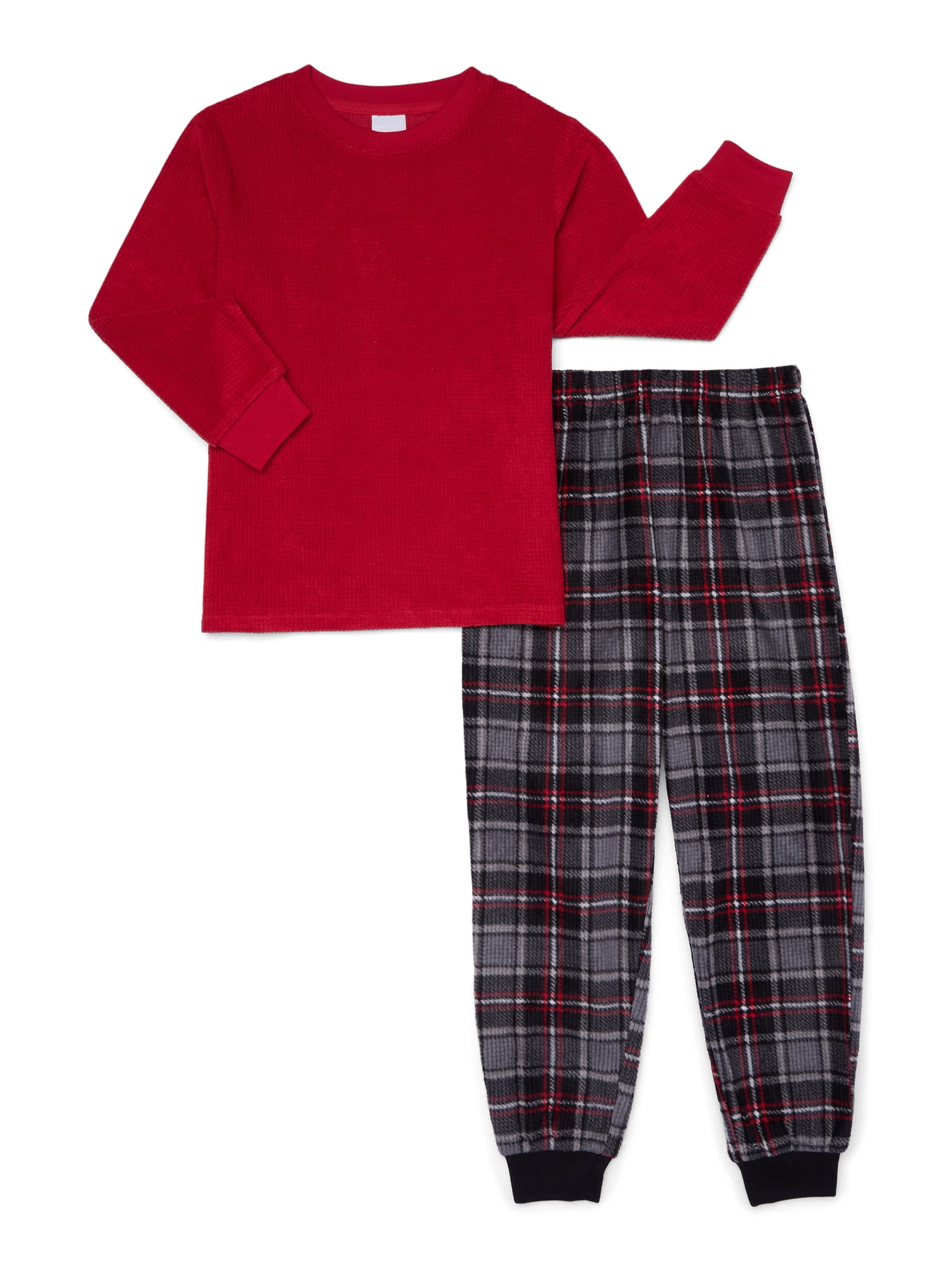 Jellifish Kids Boys Long Sleeve Long Sleeve Waffle Top with Joggers ...