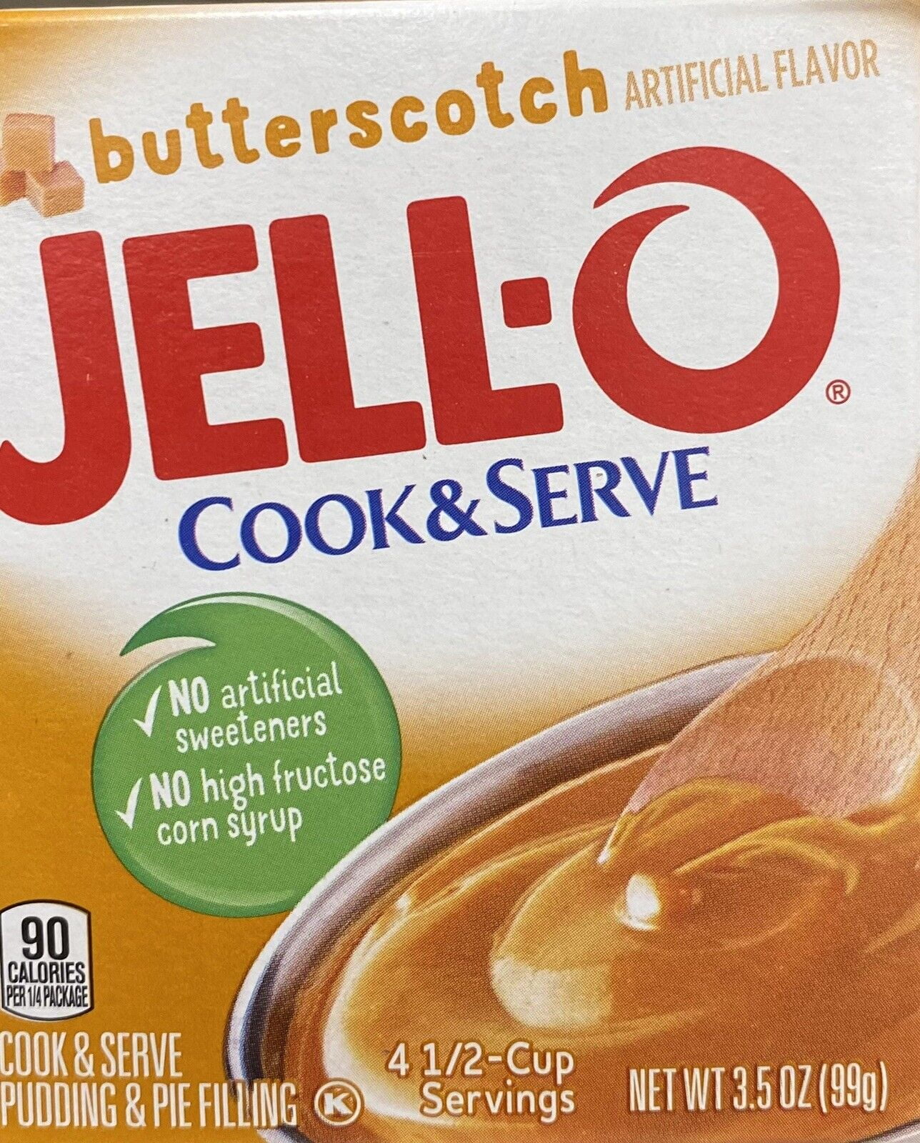 Jello Cook & Serve BUTTERSCOTCH Instant Pudding & Pie Filling Mix ...