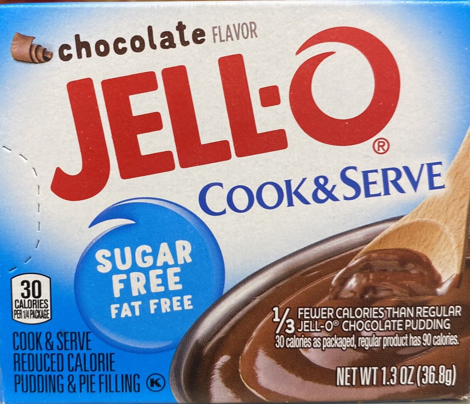 Vanilla Pudding Mix Jell-O Sugar Free & Fat Free Instant – 1 Ounce Box ...