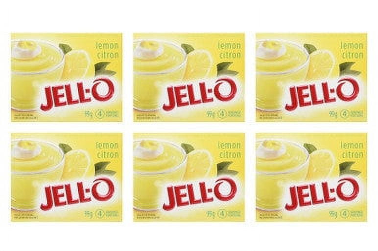 Jello Lemon Instant Pudding Mix, 99g/3.5oz., X 6 PKG.{Imported from ...