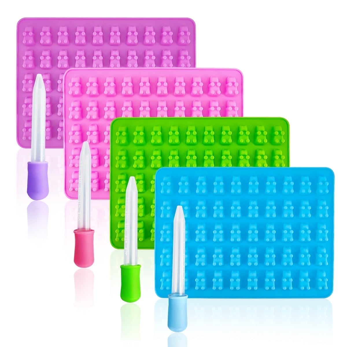 Food Grade Silicone Candy Molds, Heat Resistant Jello Molds, Gummy ...