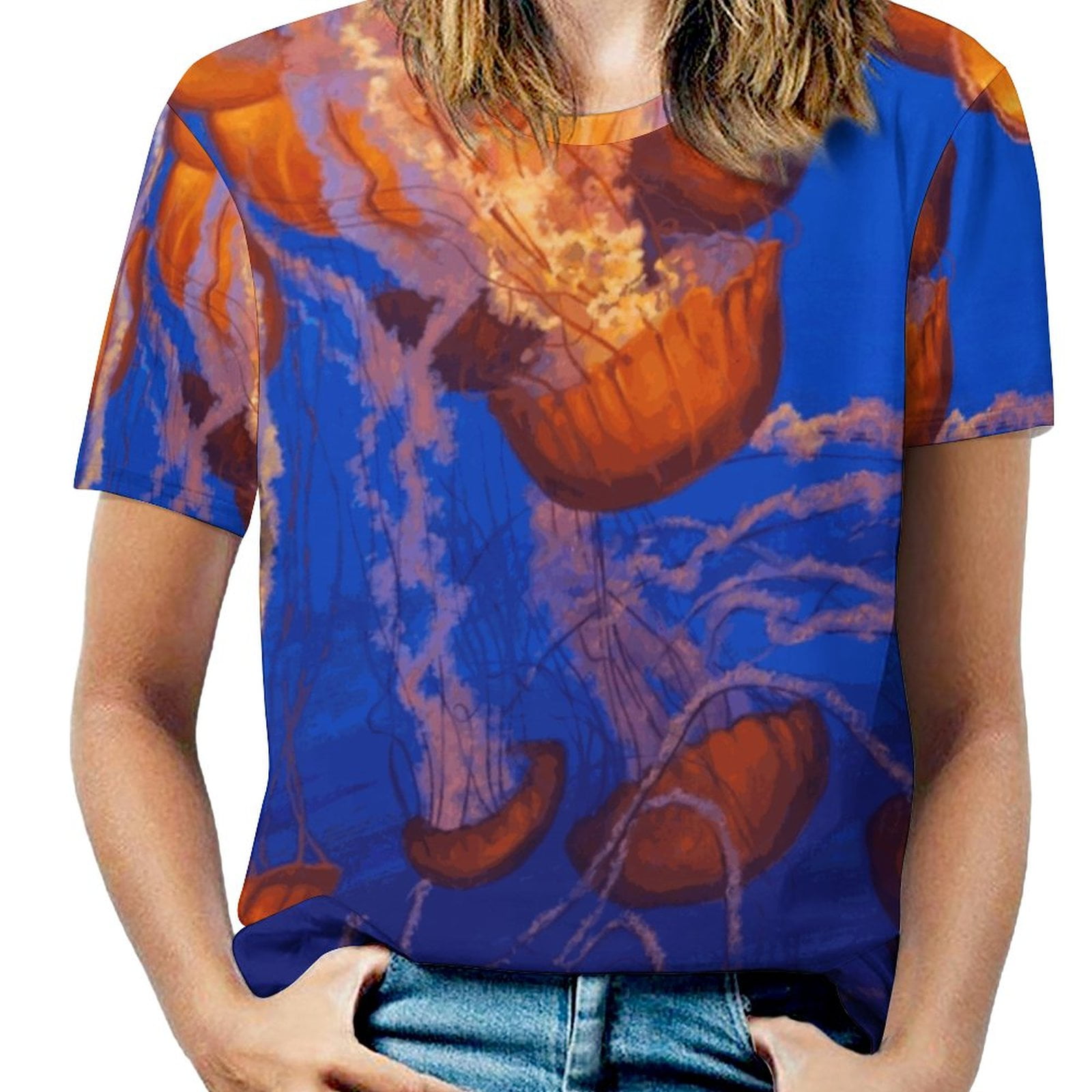 Jelly-Art By Greg Hildebrandt New Fashion Zip Off Shoulder Top Short ...