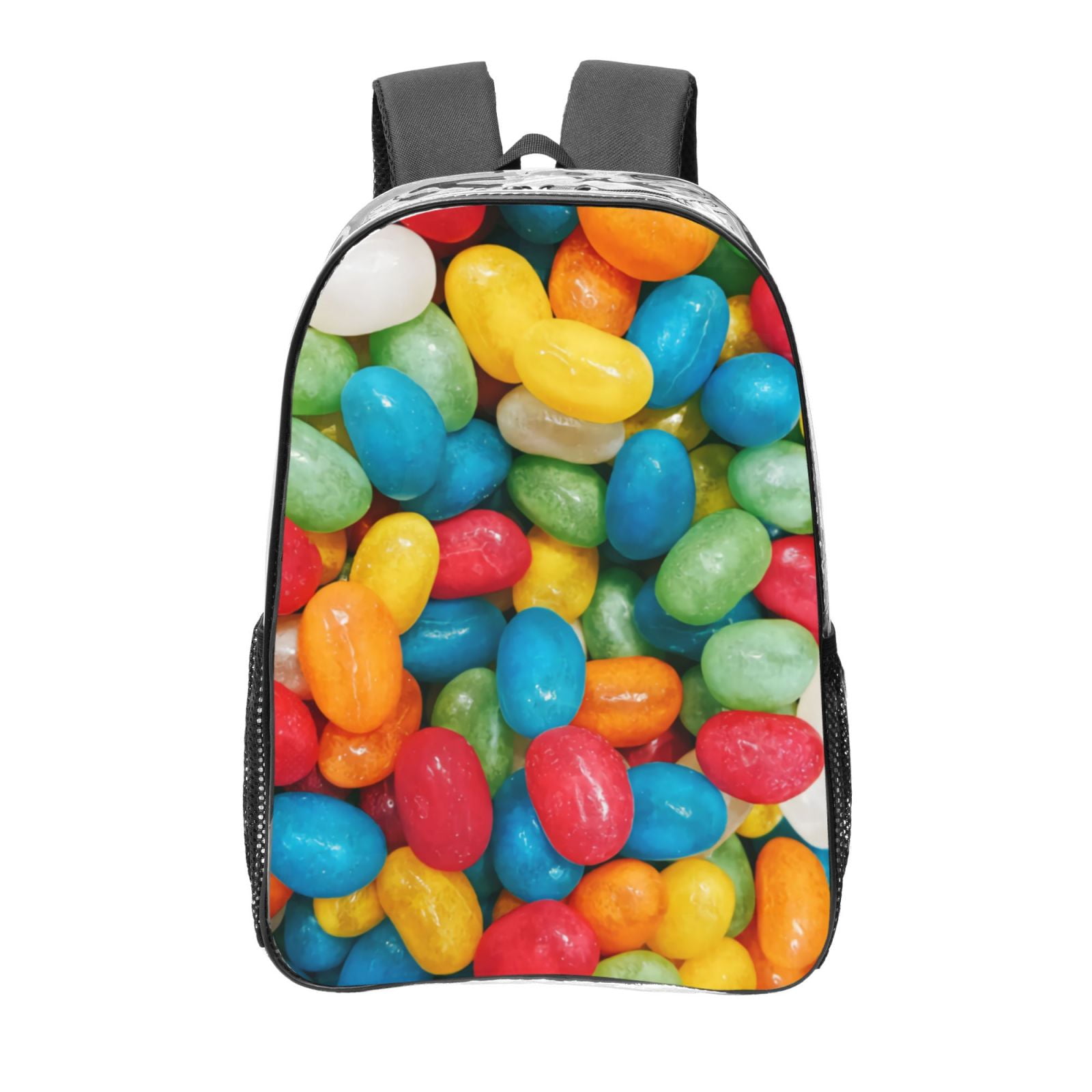 Jelly Bean Candies Colorful 16 "Backpack with Pockets Lightweight ...