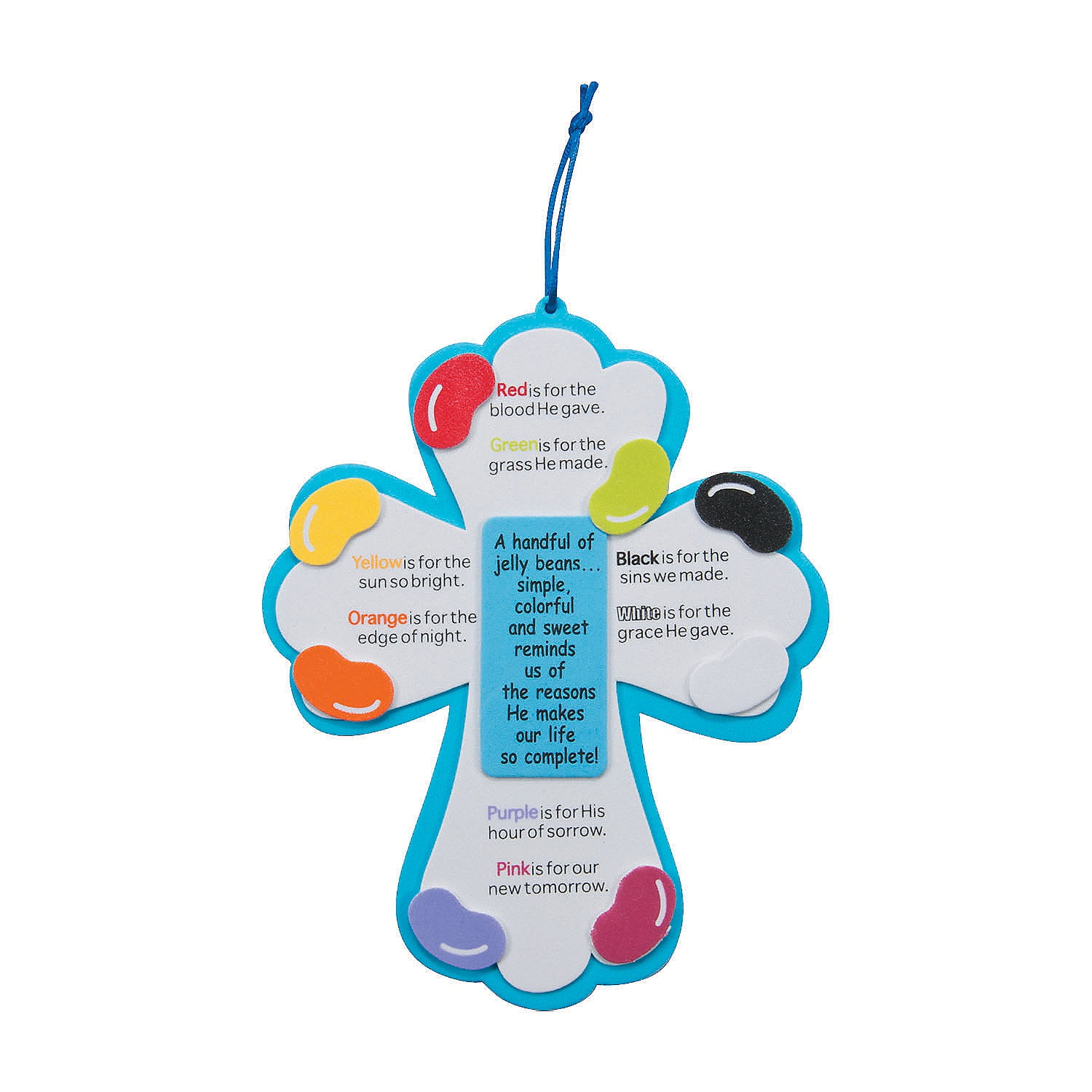 Jelly Bean Prayer Cross Craft Kit - Craft Kits - 12 Pieces - Walmart.com