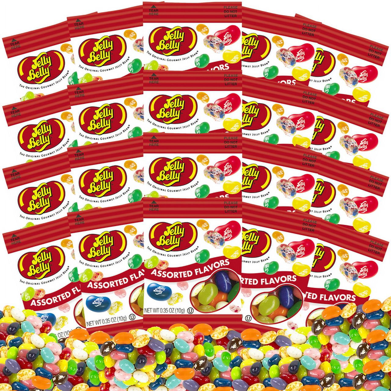 Jelly Belly Individually Wrapped Jelly Beans with Kid Game Cards (20 ...