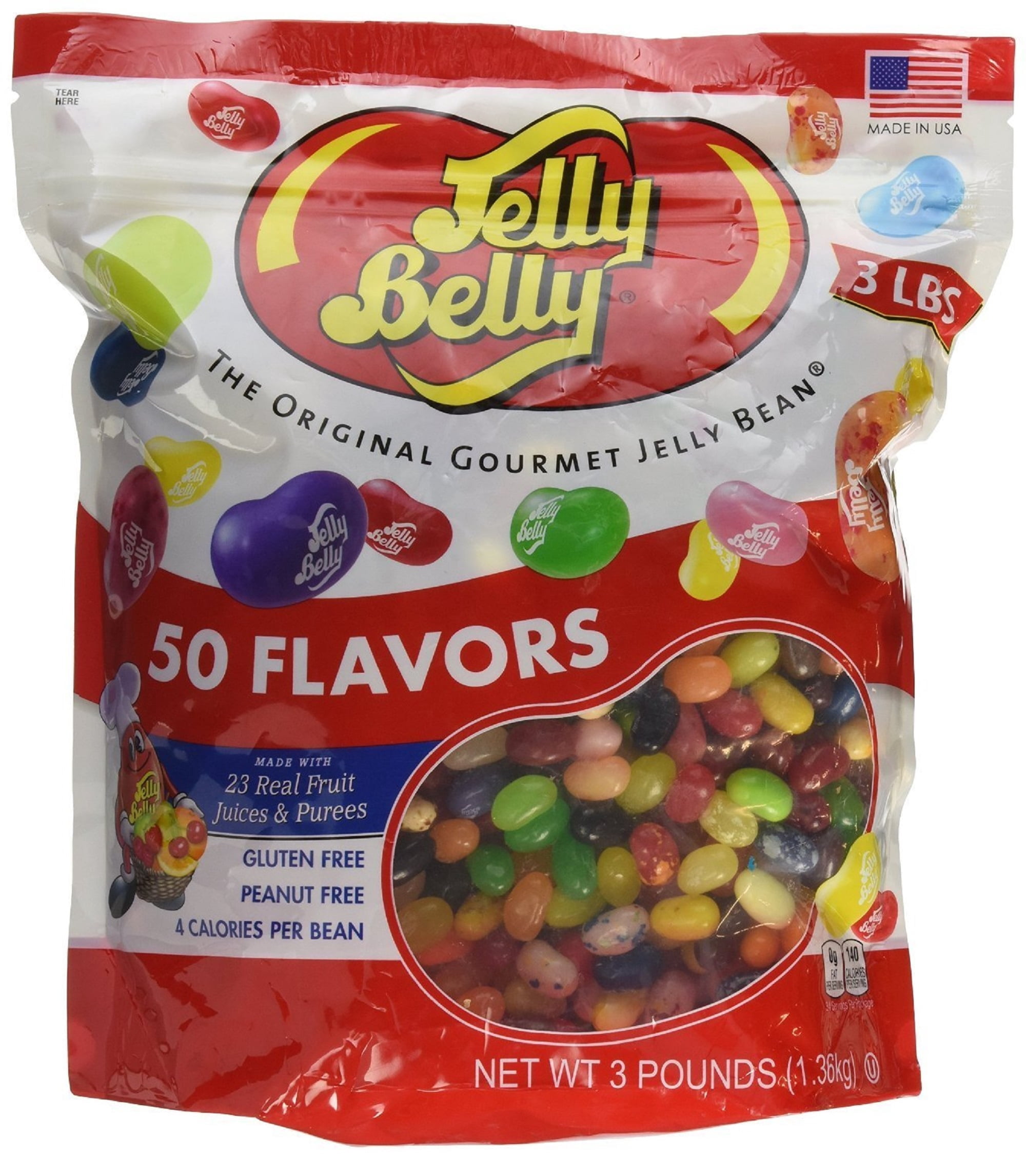Assortit Jelly Belly 50 Flavor Gourmet Jelly Beans, 3 lbs - Walmart.com