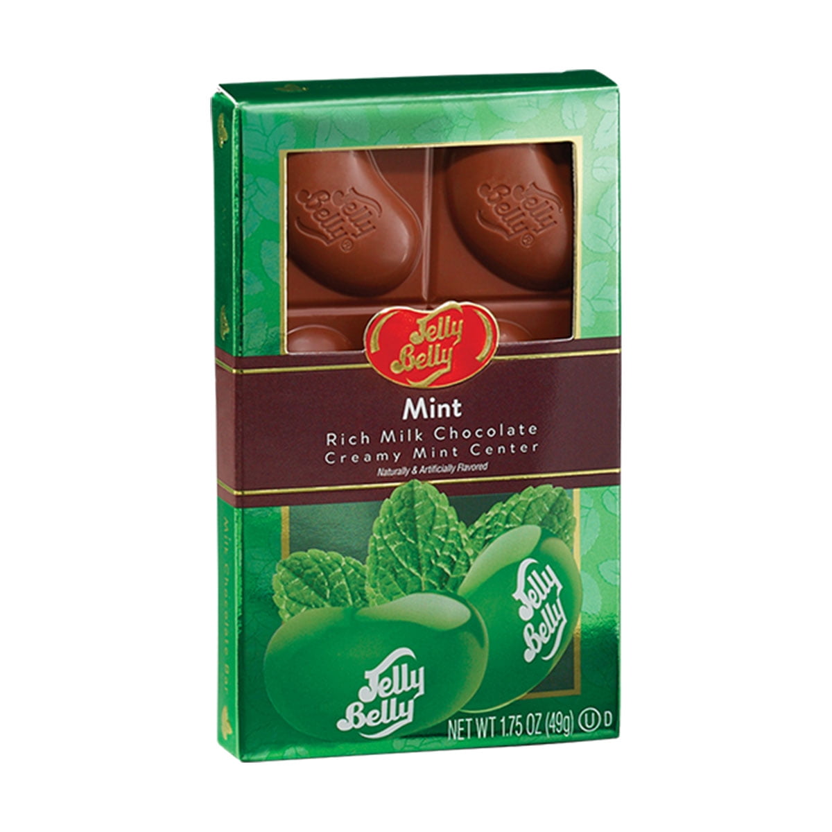 Jelly Belly 64153 Mint Filled Milk Chocolate Bar - Walmart.com