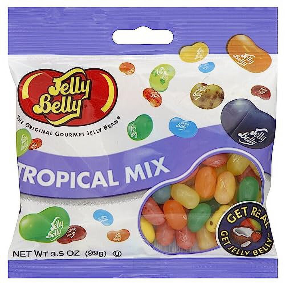 Jelly Belly 66115 3.5 Oz. Jelly BellyÂ® Tropical Mix 1 Bag Case ...