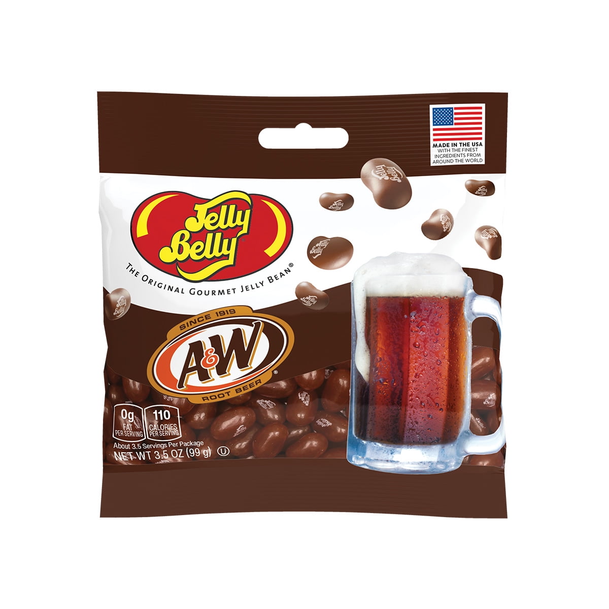 Jelly Belly A&W Root Beer Jelly Beans 3.5 oz Grab & Go - True-to-life ...