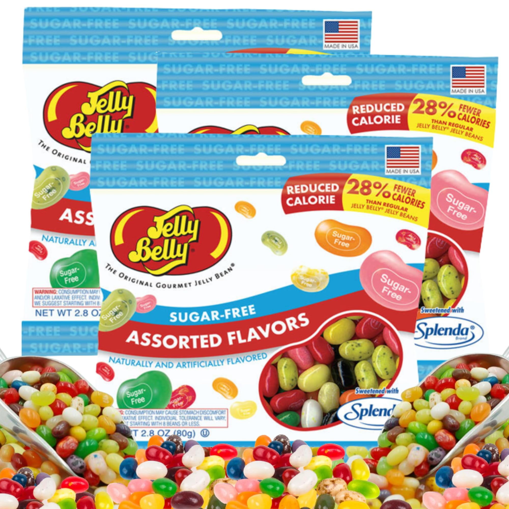 Jelly Belly Assorted Sugar YPF5 Free Jelly Beans - Sugar Free Candy for ...