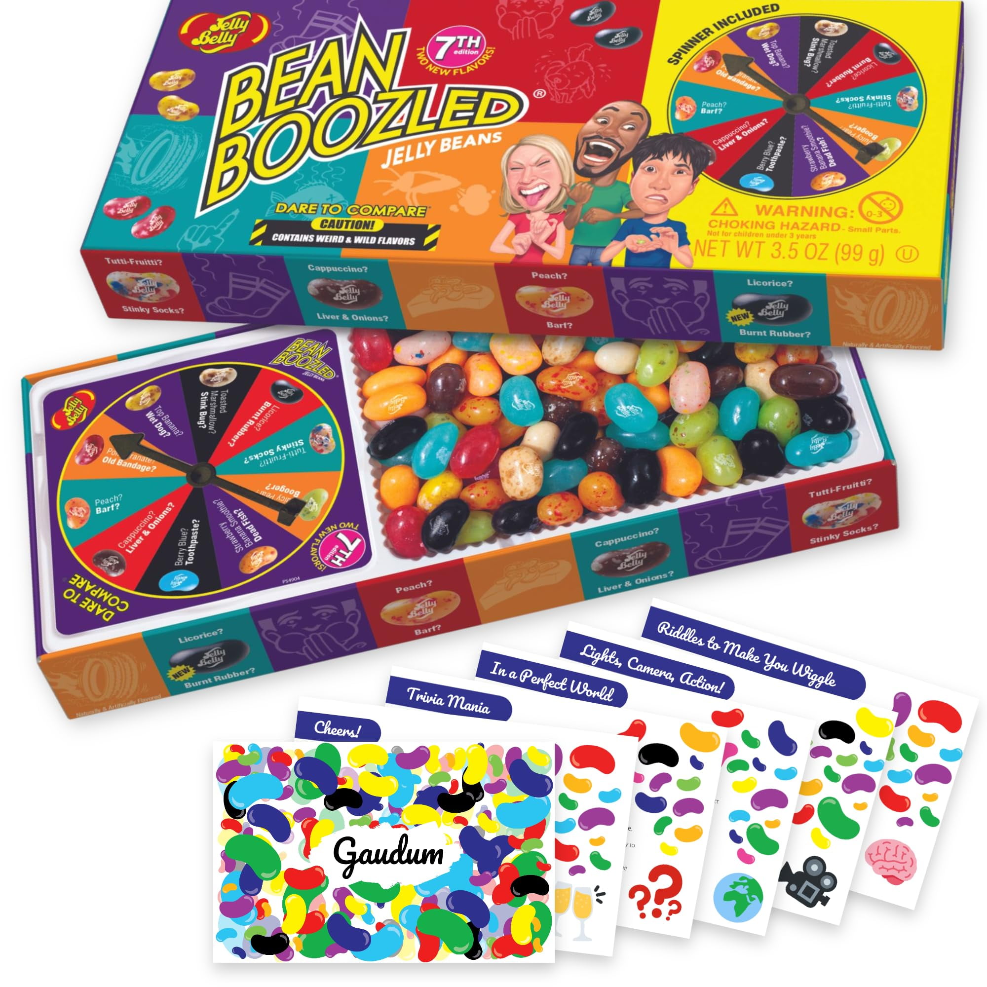 Jelly Belly Bean Boozled ESF27 Jelly Beans Game NEW EDITION + 5 Gaudum ...