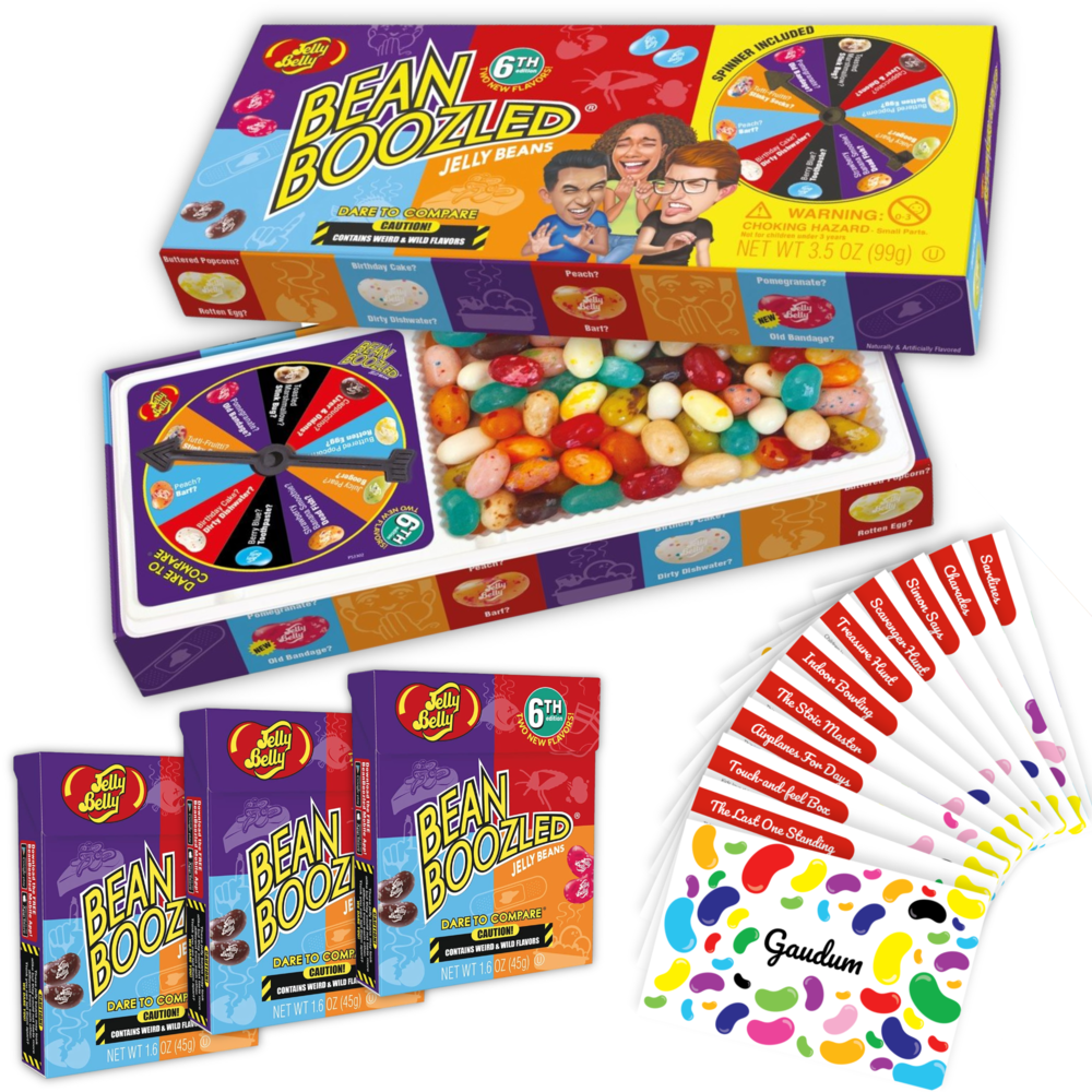 Jelly Belly Bean Boozled Game 6th Edition + 3 Beanboozled Refills + 10 ...