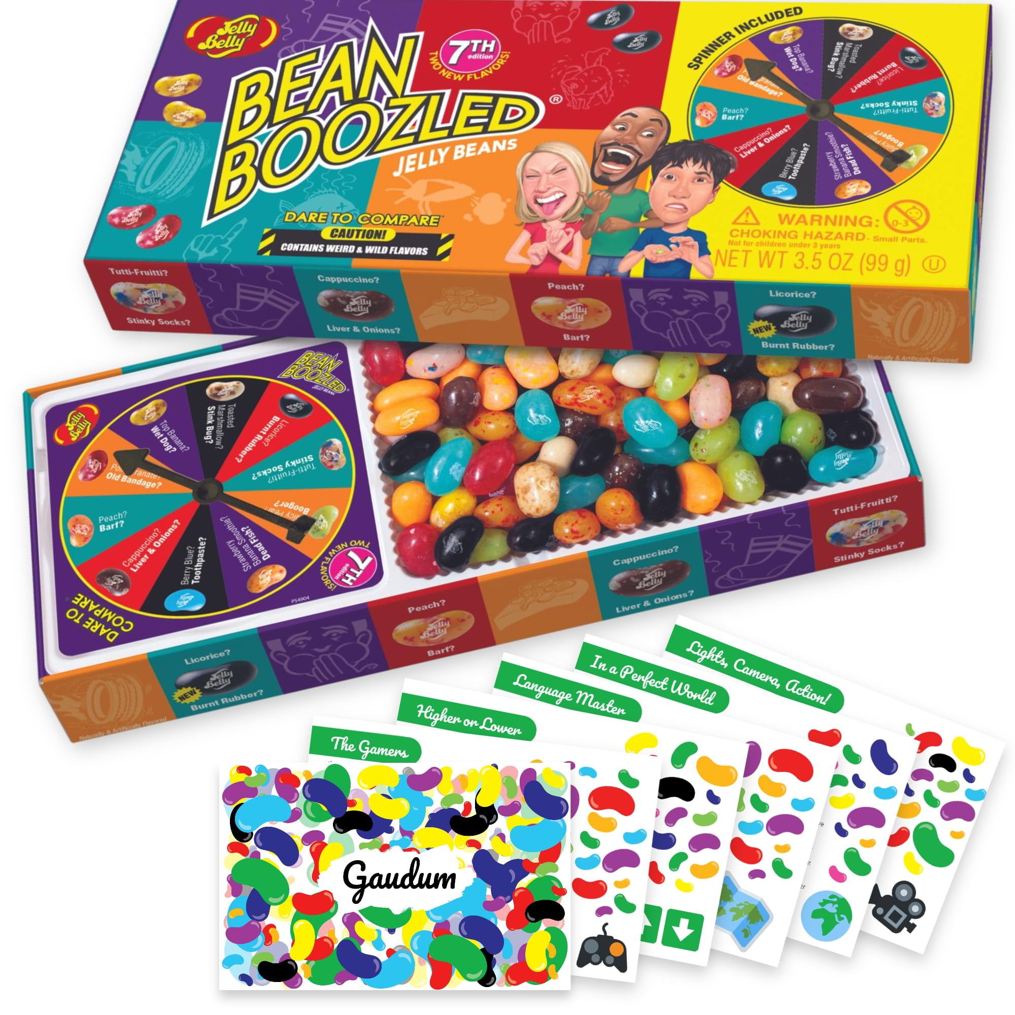 Jelly Belly Bean Boozled SAF21 Jelly Beans Game NEW EDITION + 5 Gaudum ...