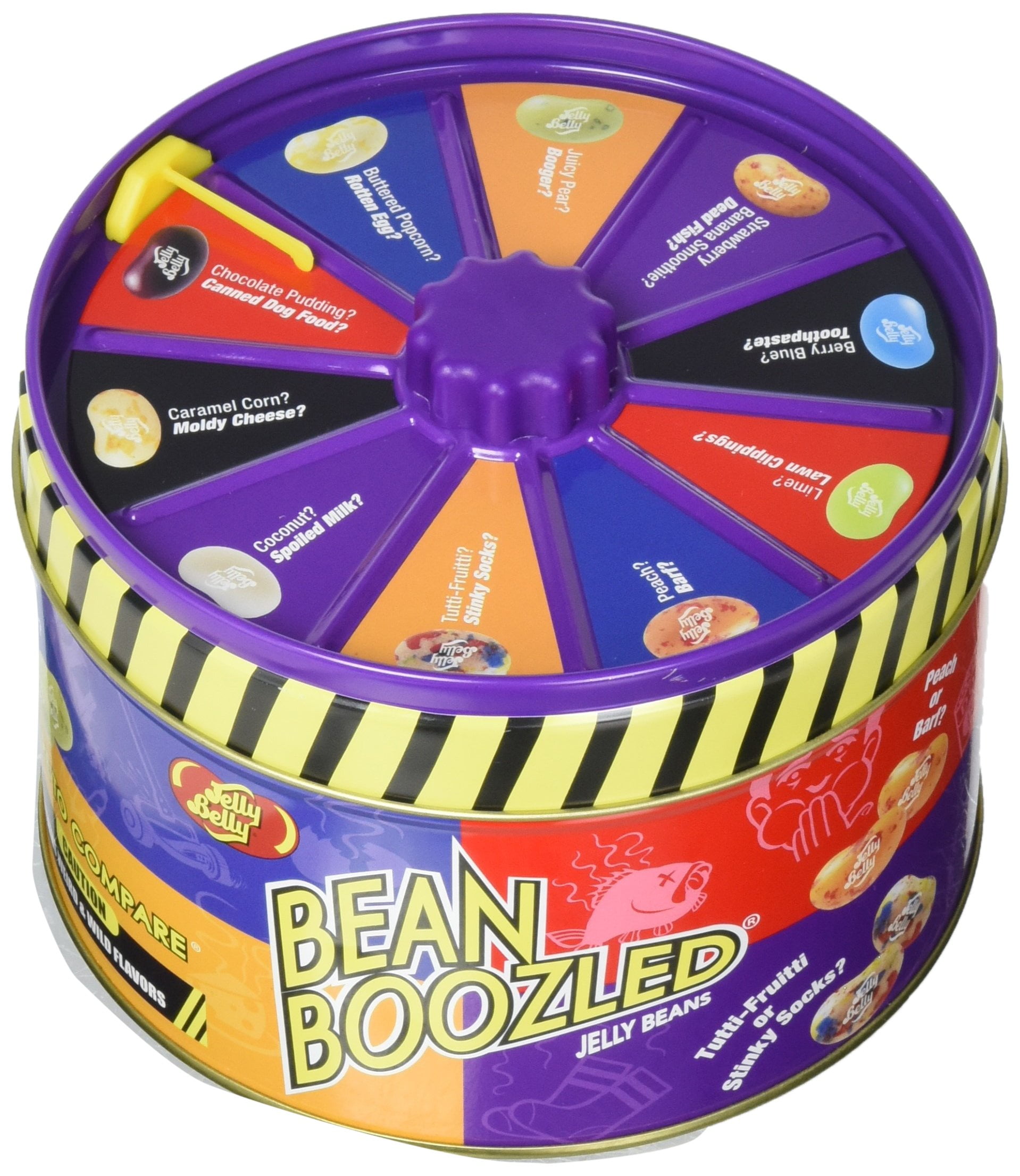 Jelly Belly BeanBoozled Candy Jelly Beans Spinner Tin, 6th Edition with ...